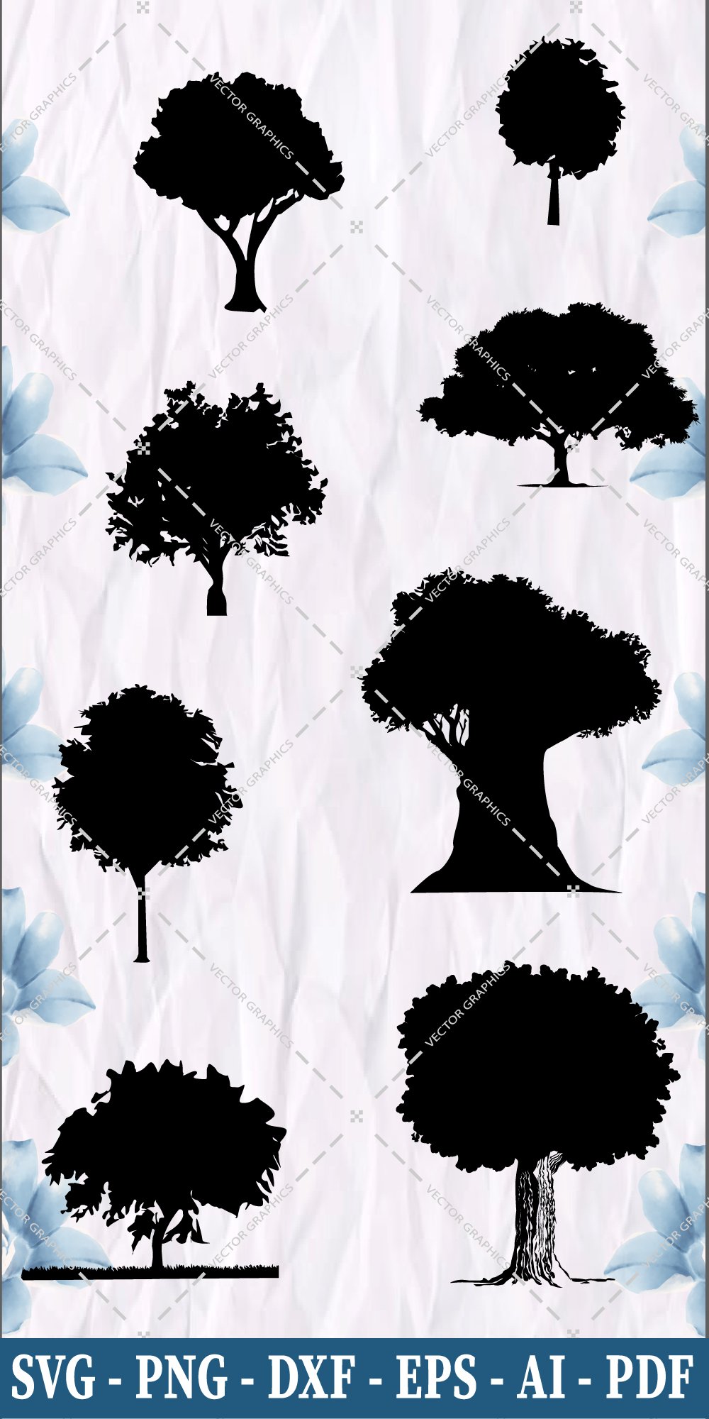 Oak Tree SVG Bundle Vector design Print ready cut files