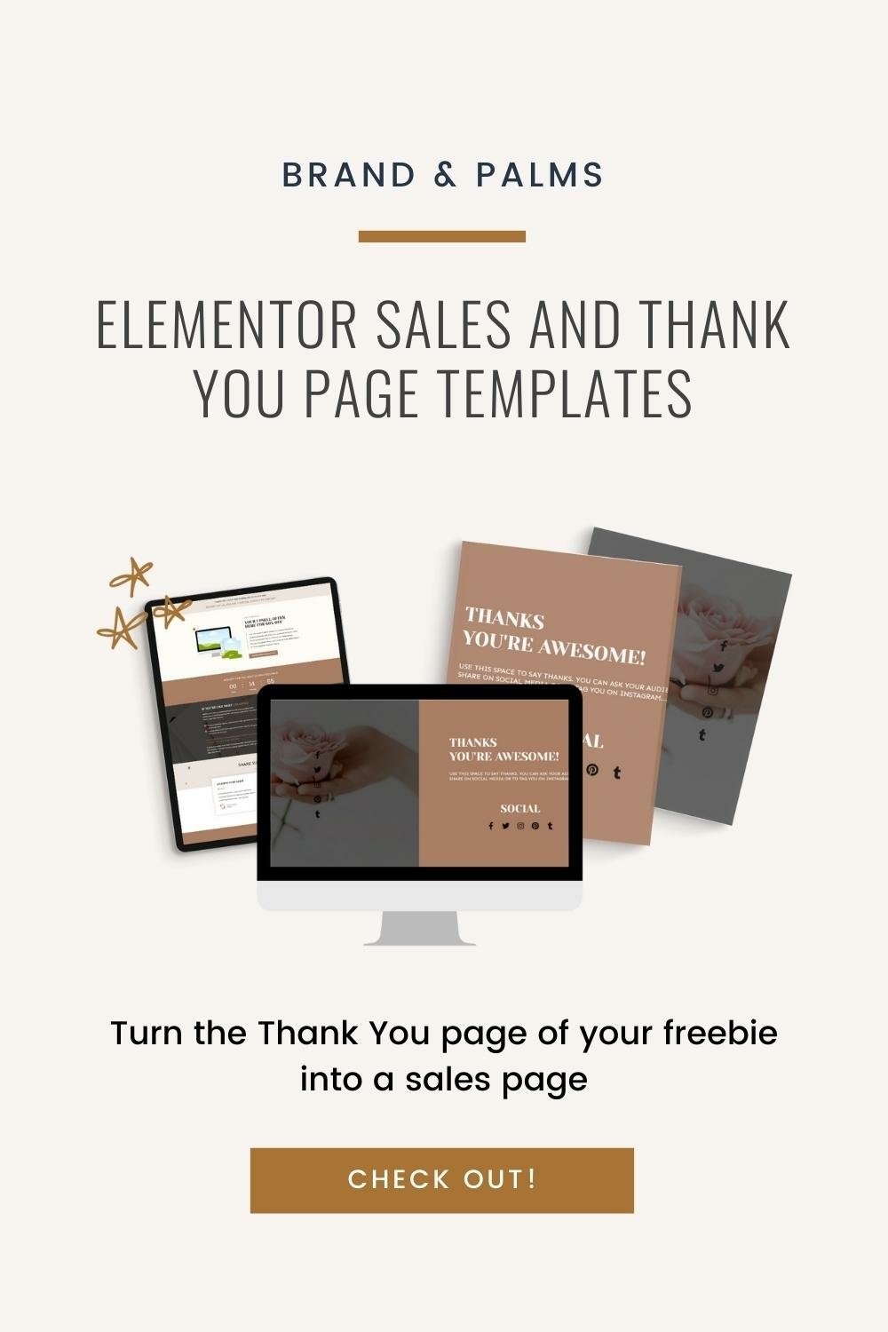 Elementor Sales And Thank You Page