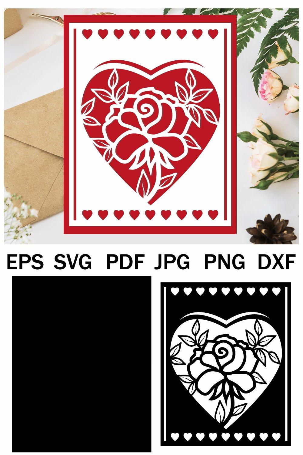 Greeting card cut out of paper, svg holiday (3140059)