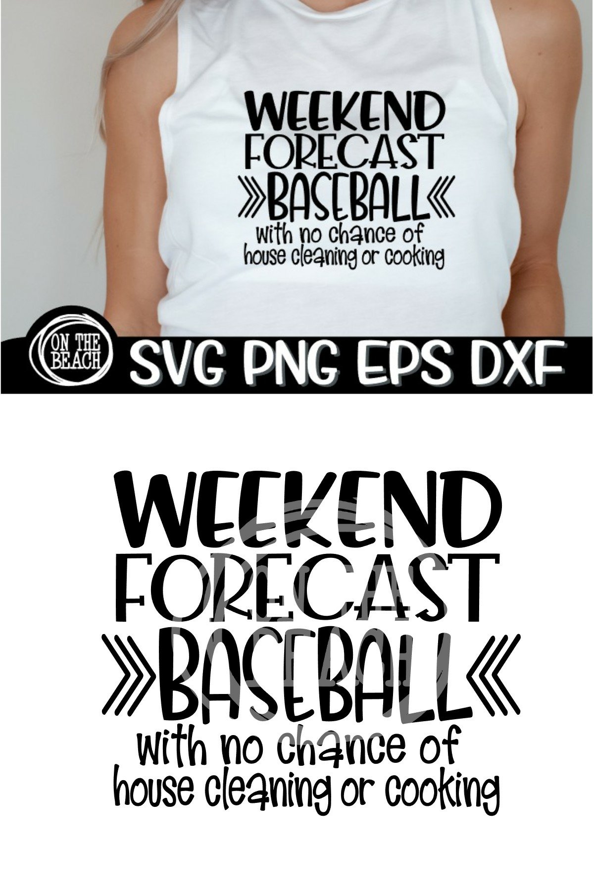 Weekend Forecast - Baseball - SVG PNG DXF EPS