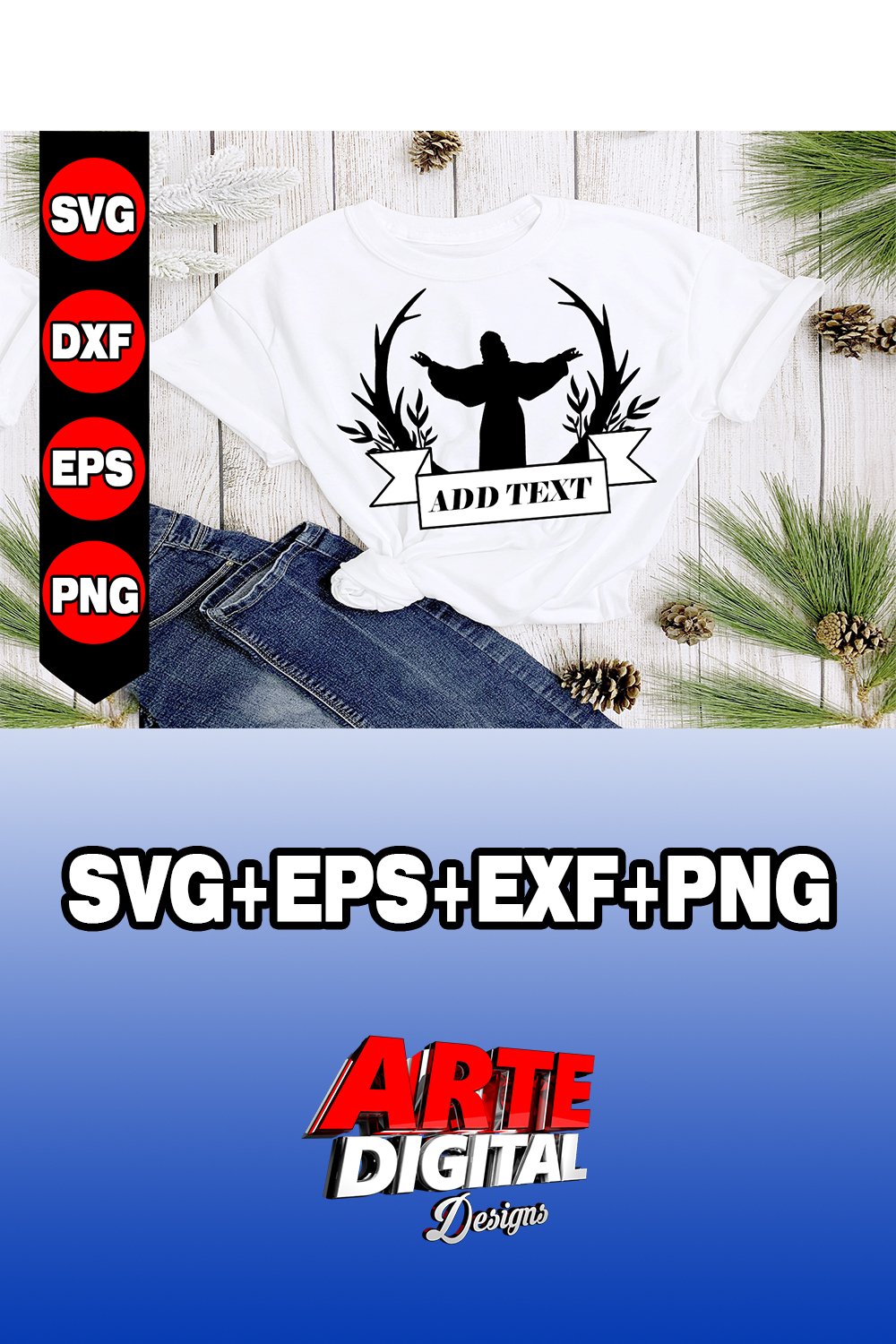 Christus Cut File, Jesus Christ Template, Christian svg