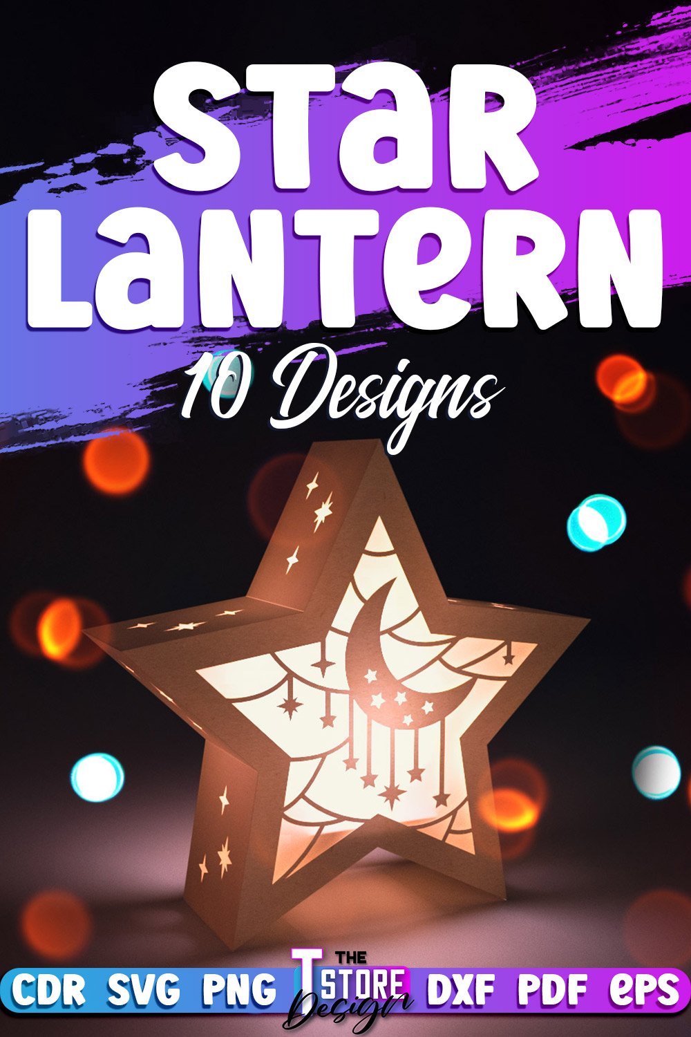Star Lantern SVG Bundle | Paper Cut SVG | Night (2680882)