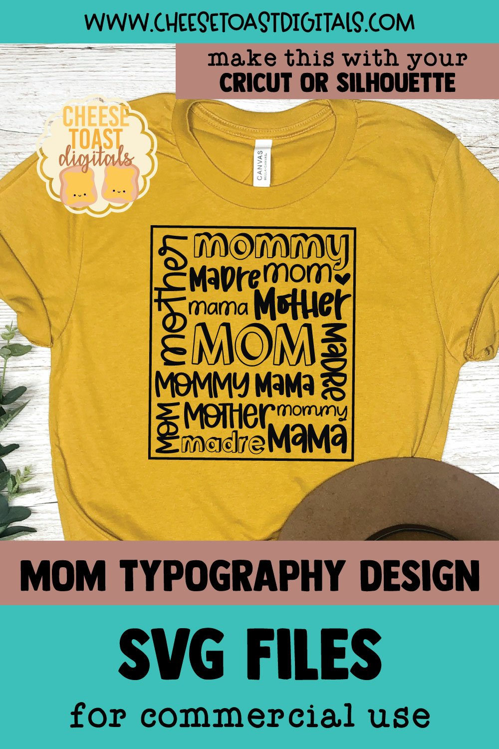 Mom SVG | Mom Typography Design | Mother's Day File