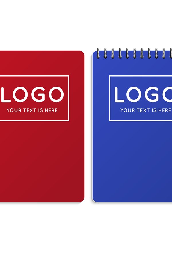 Realistic vector office notebook, diary illustration