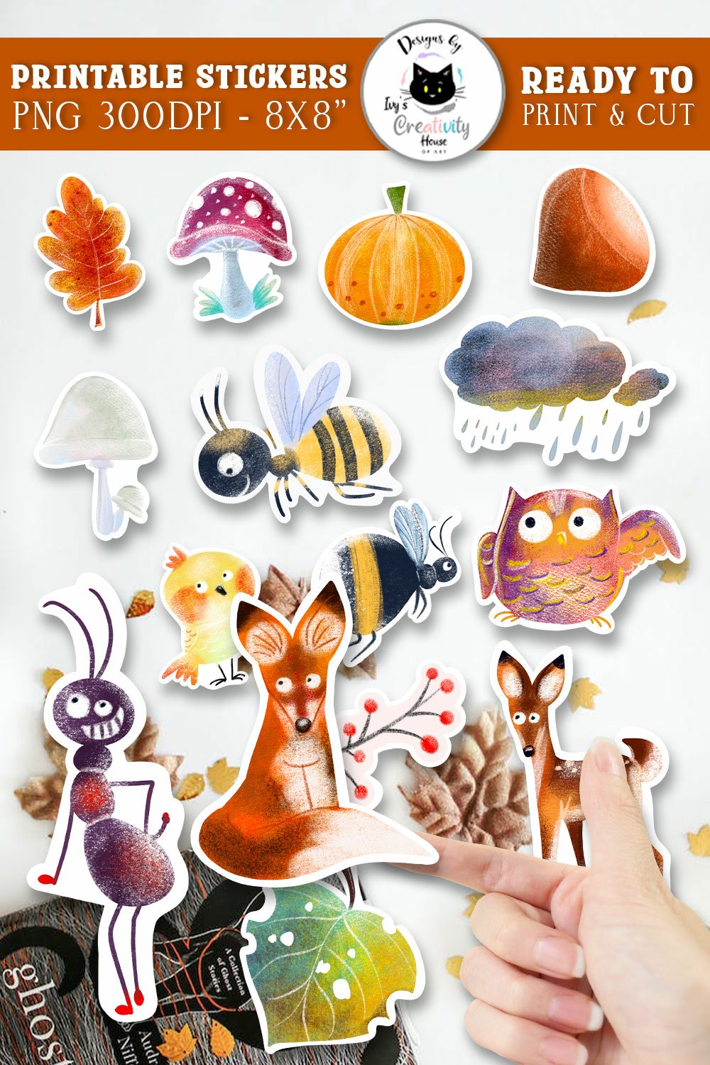 Cute Fall Sticker Pack | 15 Autumn Stickers