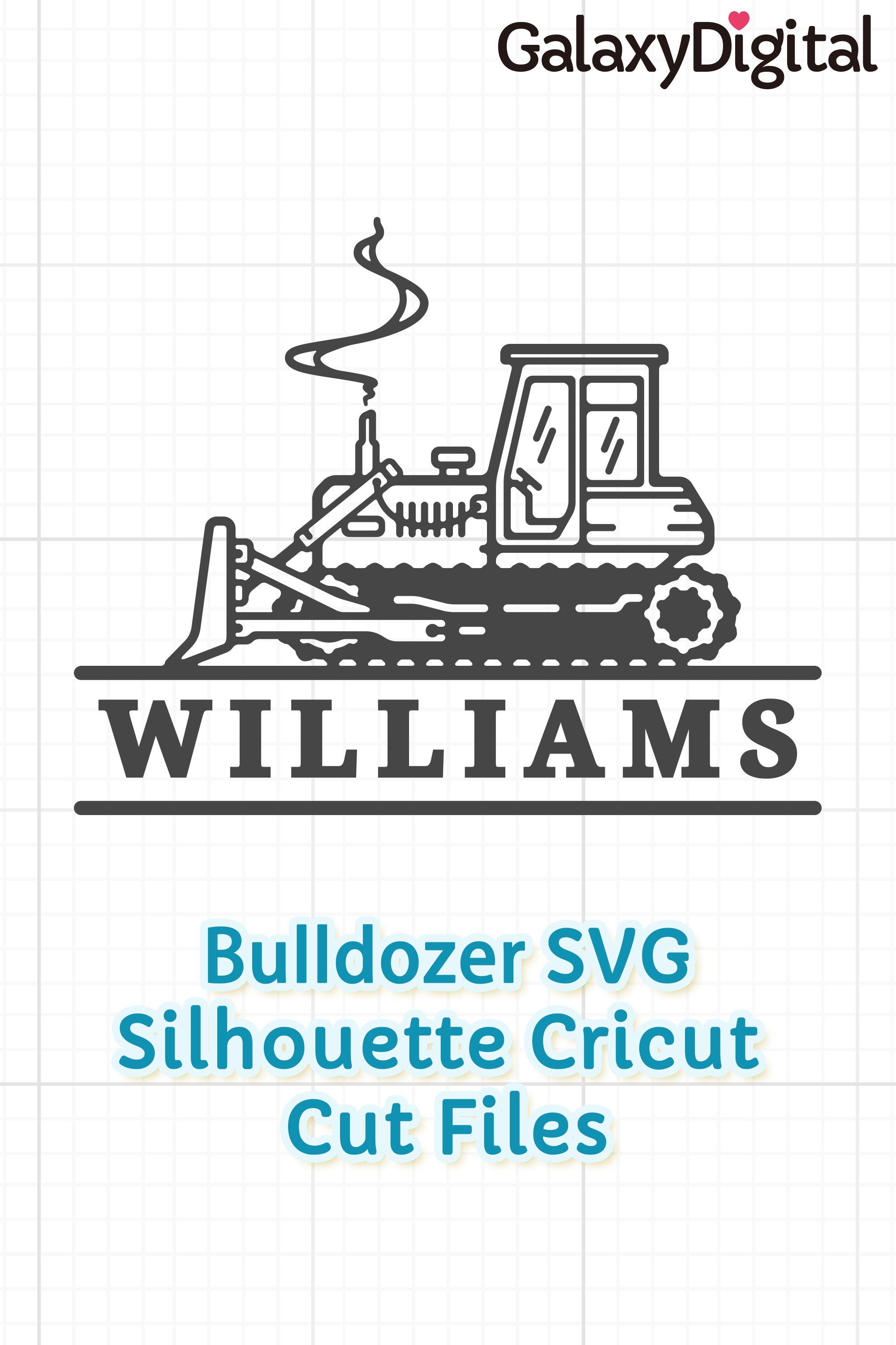 Simple Bulldozer SVG, Bulldozer Family Name SVG