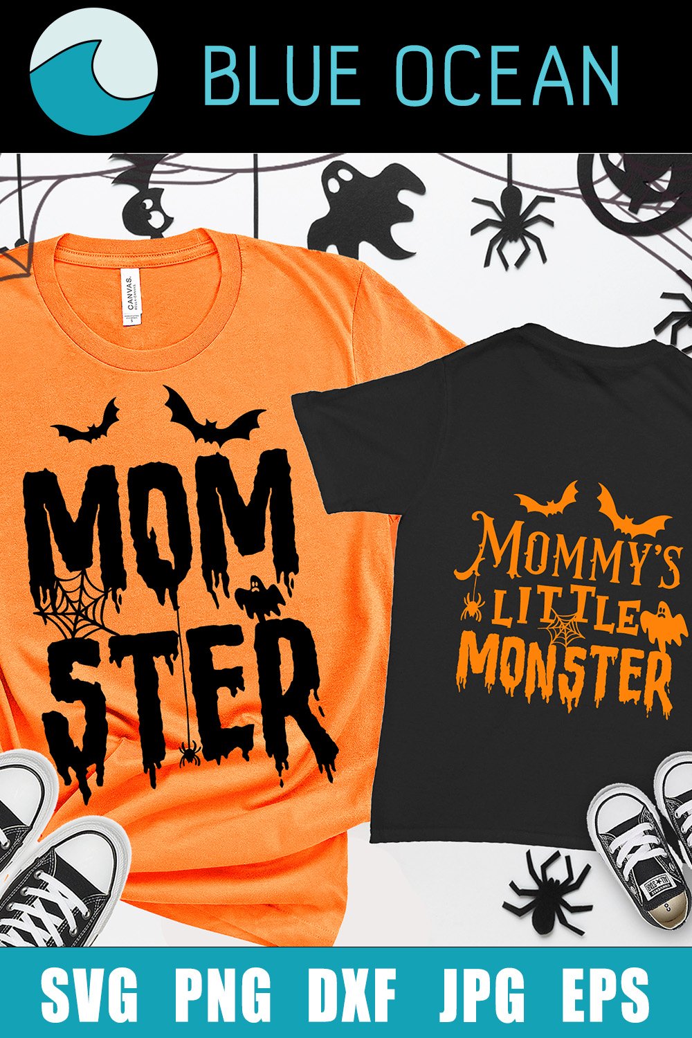Mommy's Little Monster And Momster Svg Cut Files, Kids SVG