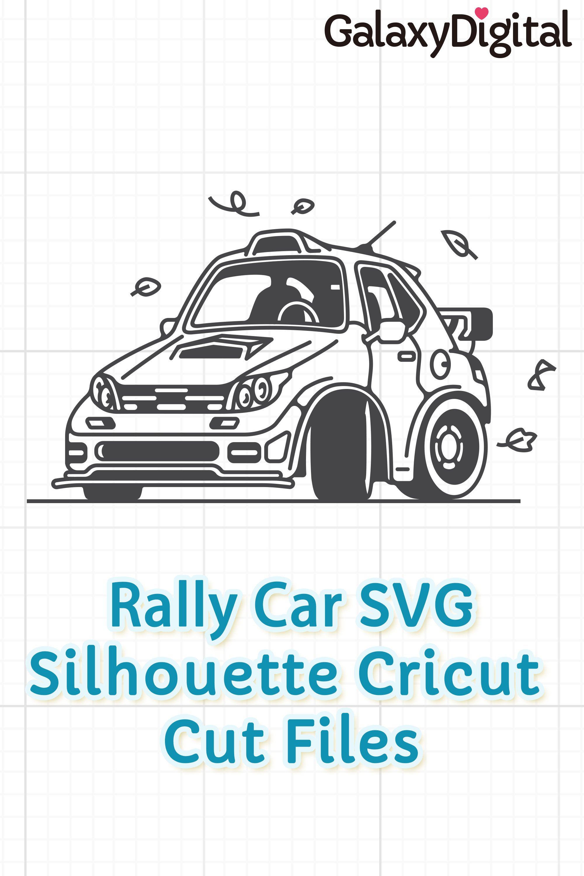 Rally Car SVG, Car and Leaf SVG (2921697)