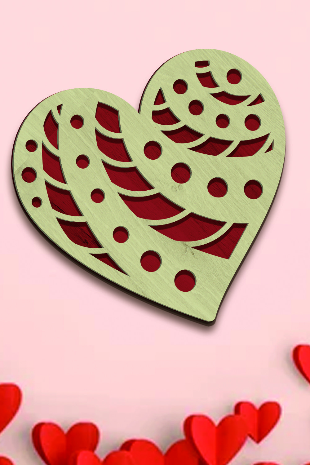 Valentine's Day Heart, Decorative Laser Cut Template