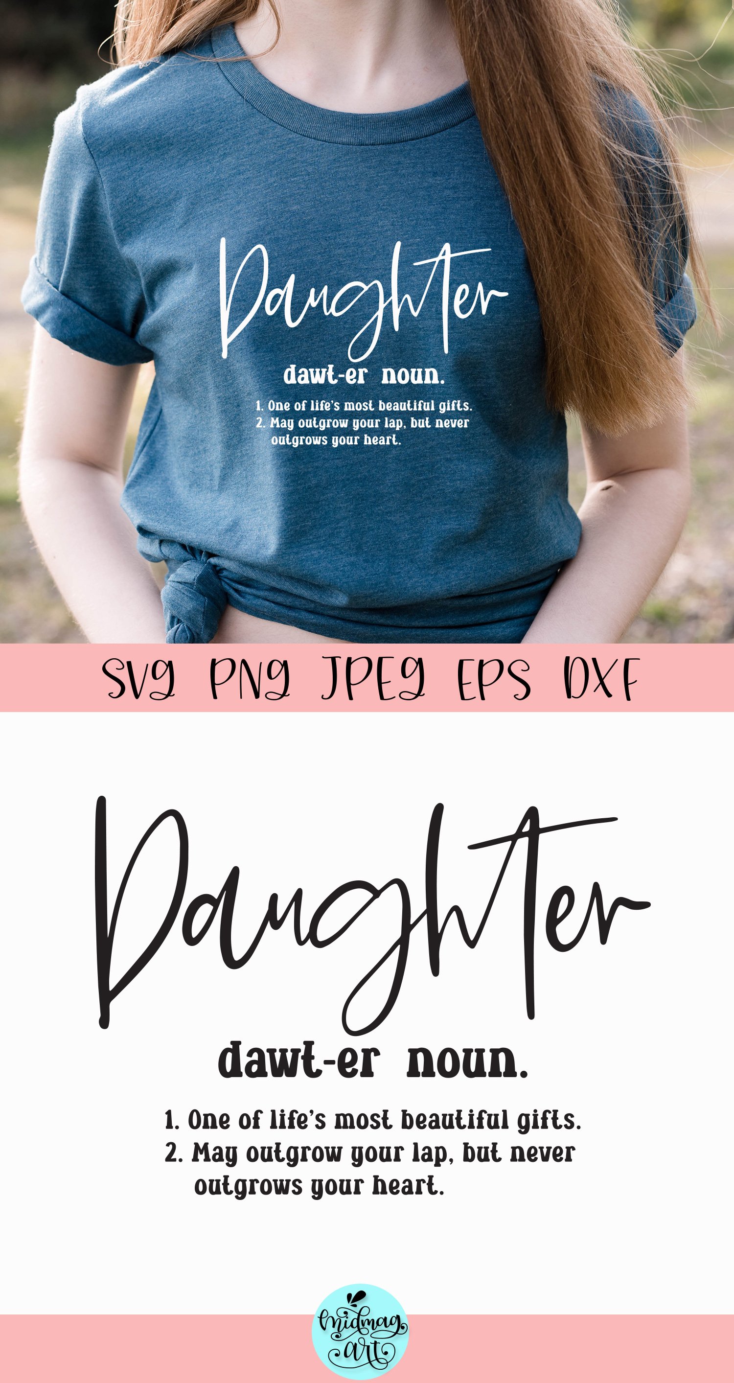 Daughter definition svg, daughter cut file (1822764)