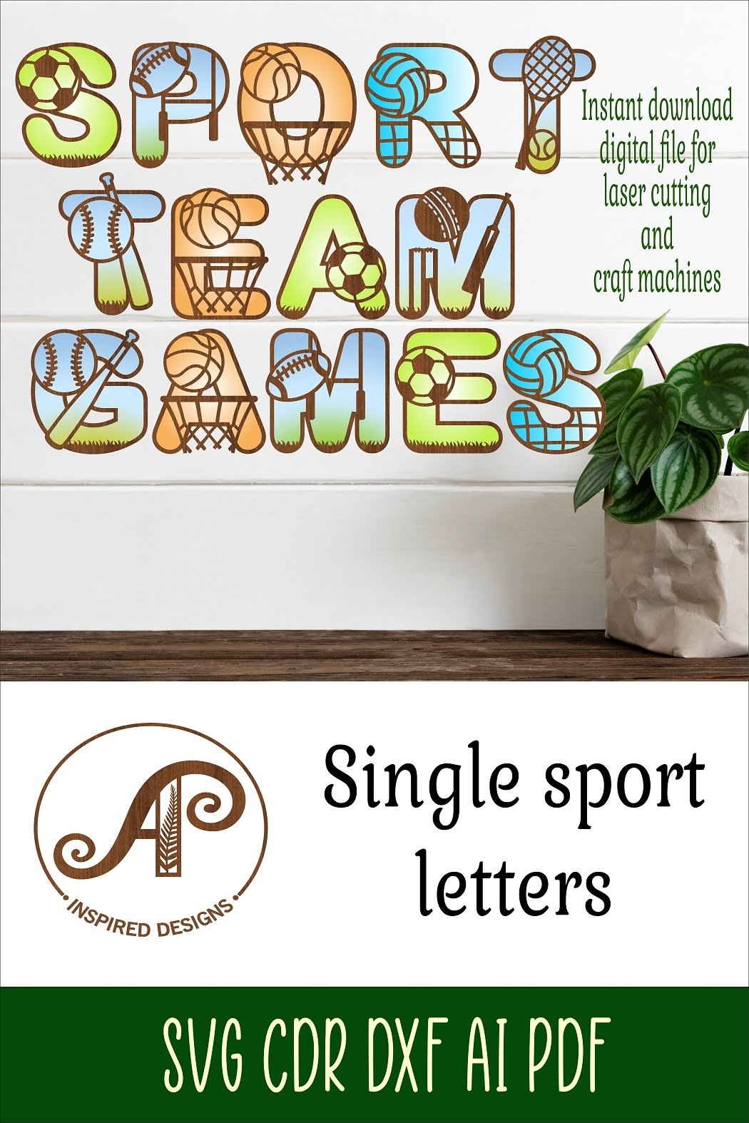 HUGE sport ball name letters set. 182 x 2 layer letters.