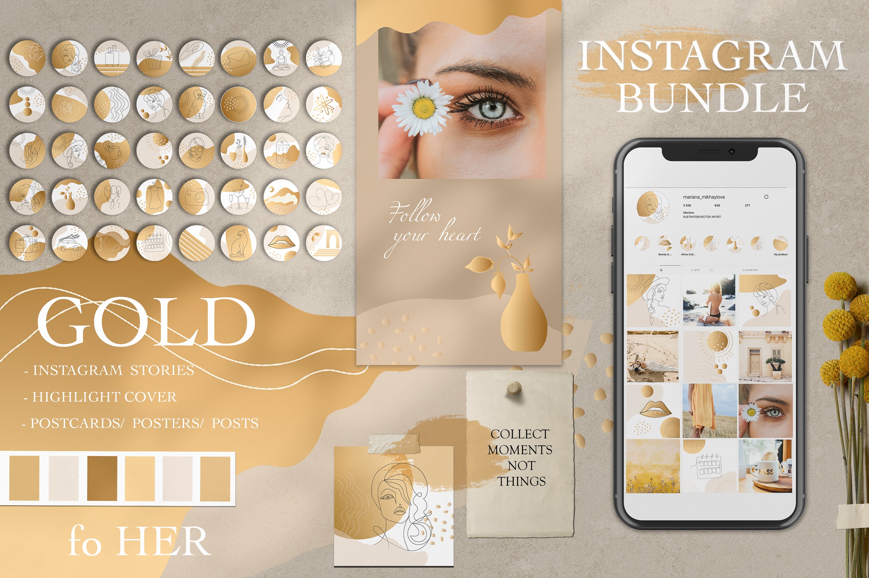 Instagram Bundle Gold for her