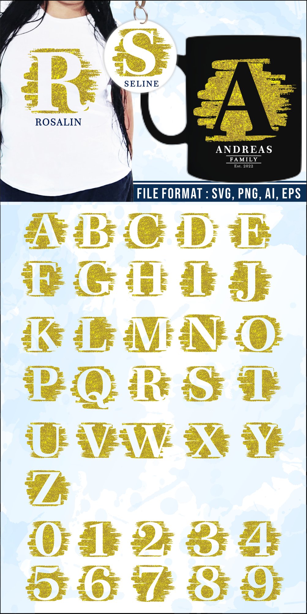 Sublimation Letters, Sublimation Alphabet, Sublimation Fonts
