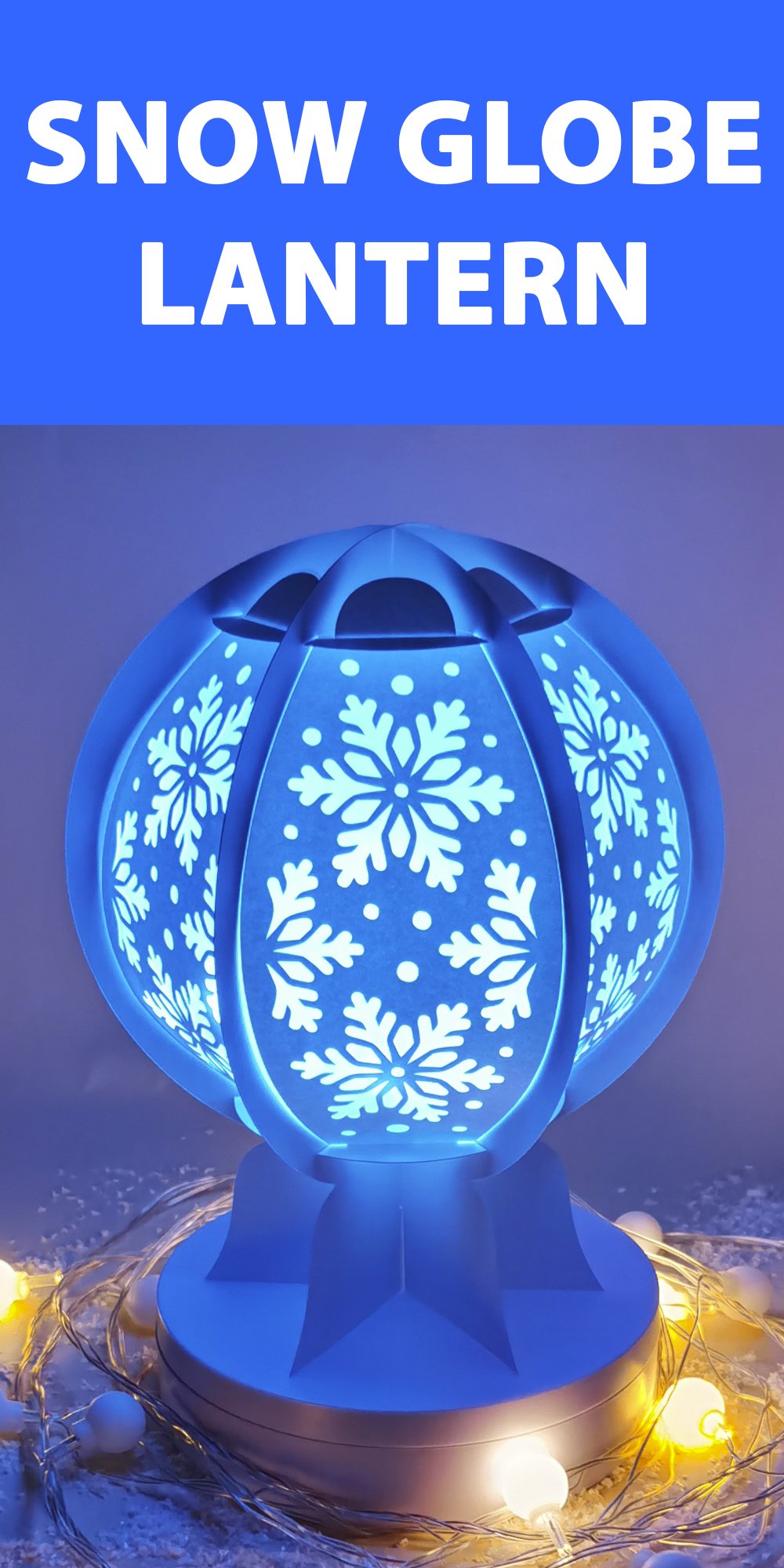 Christmas snow globe lantern | Snowball lantern