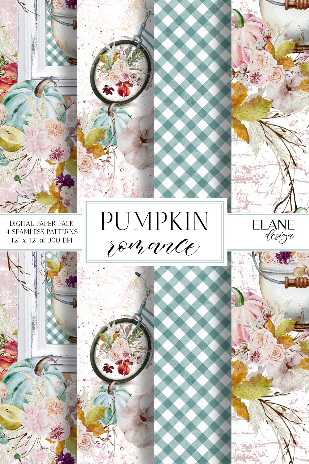 Pumpkin Digital Paper, Rich Autumn Seamless (4144196)