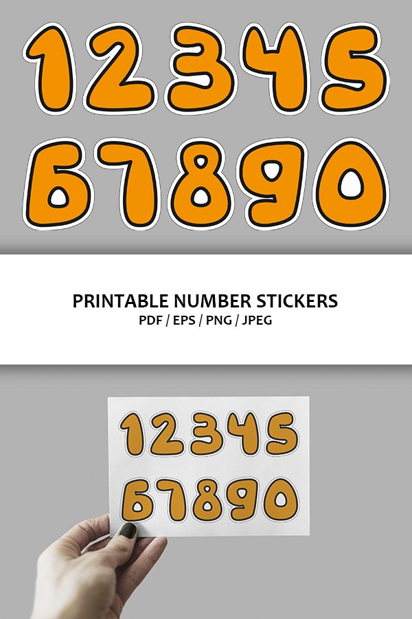 Printable number stickers (1731043)
