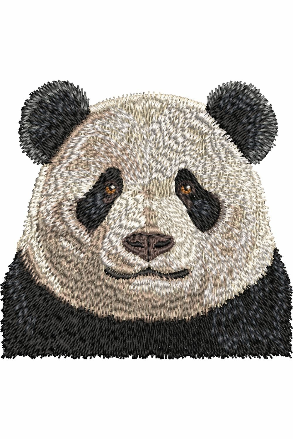 Giant Panda machine embroidery file