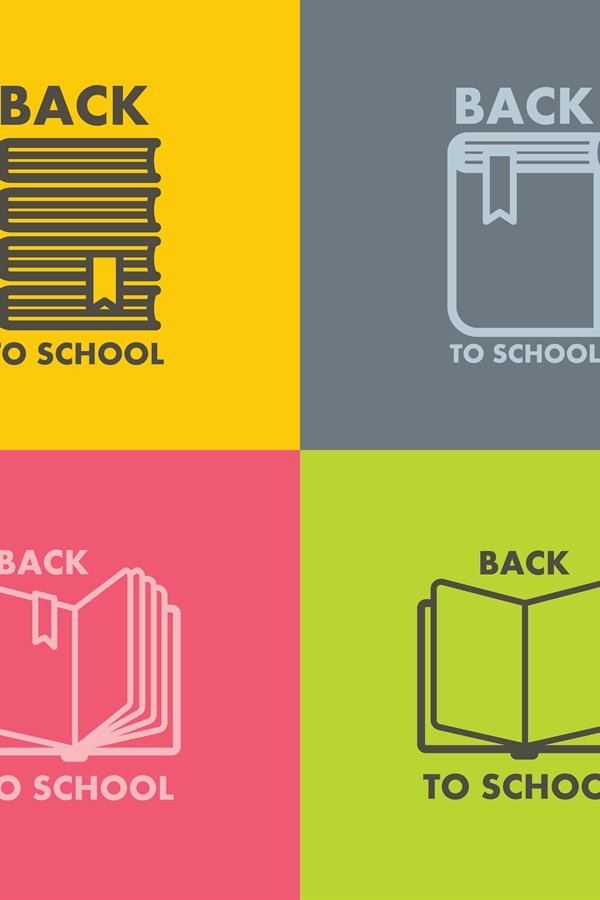 Book icon set for school vector