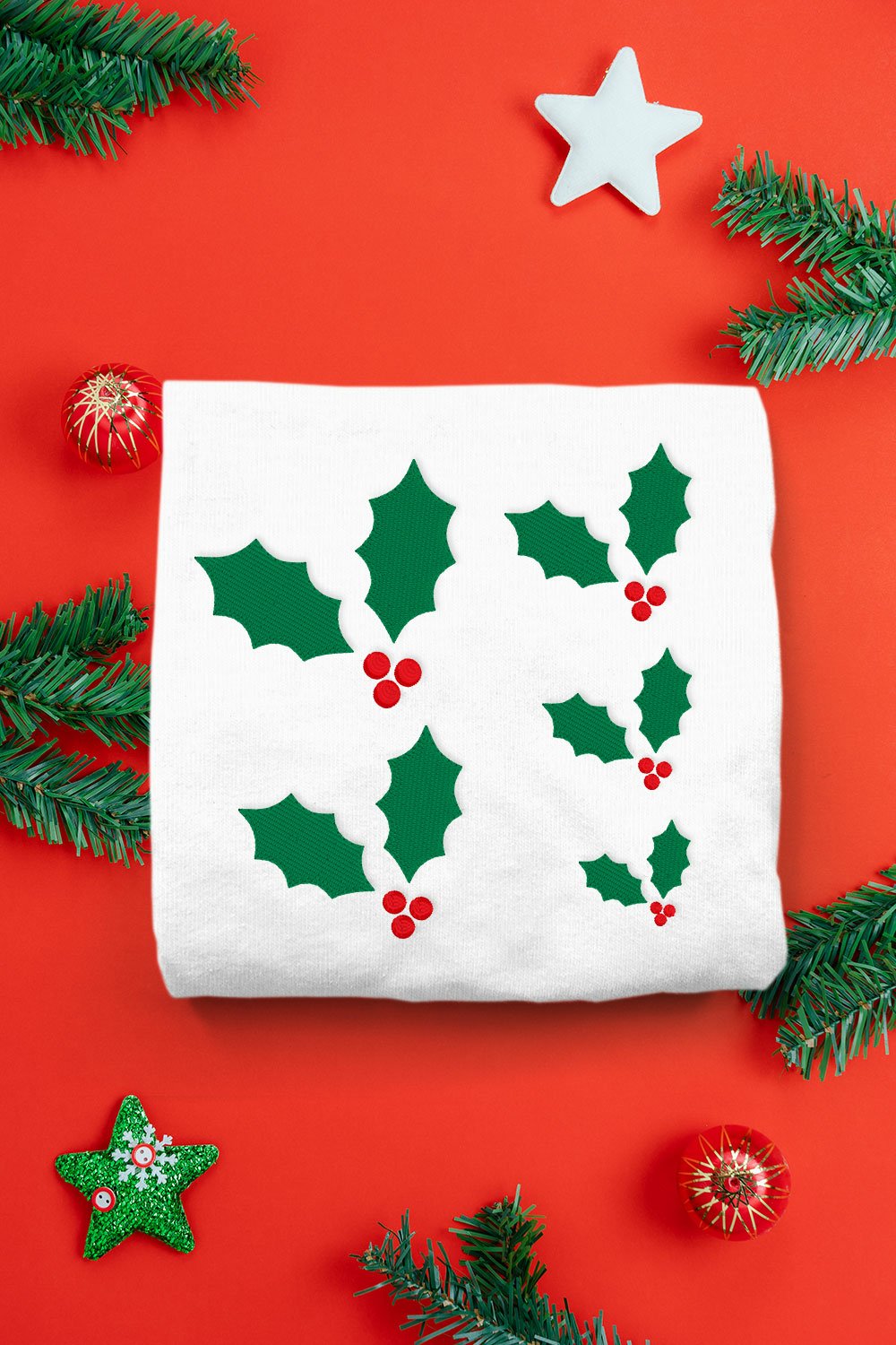 Holly Mini Embroidery Design