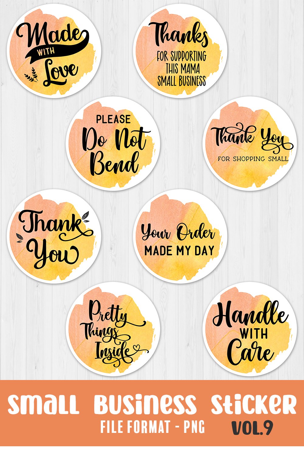 8 Small Business Packaging Stickers for Insert and Packaging