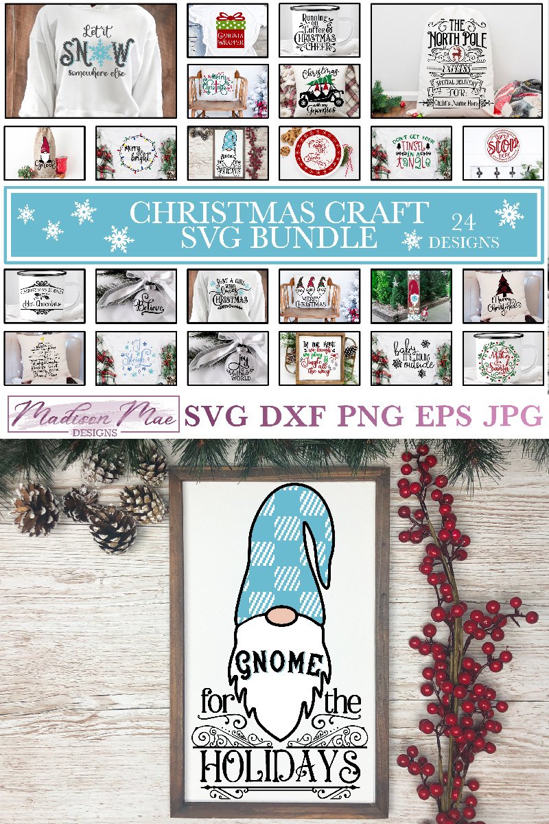Christmas Craft SVG Bundle - 24 Christmas Designs (1054744)