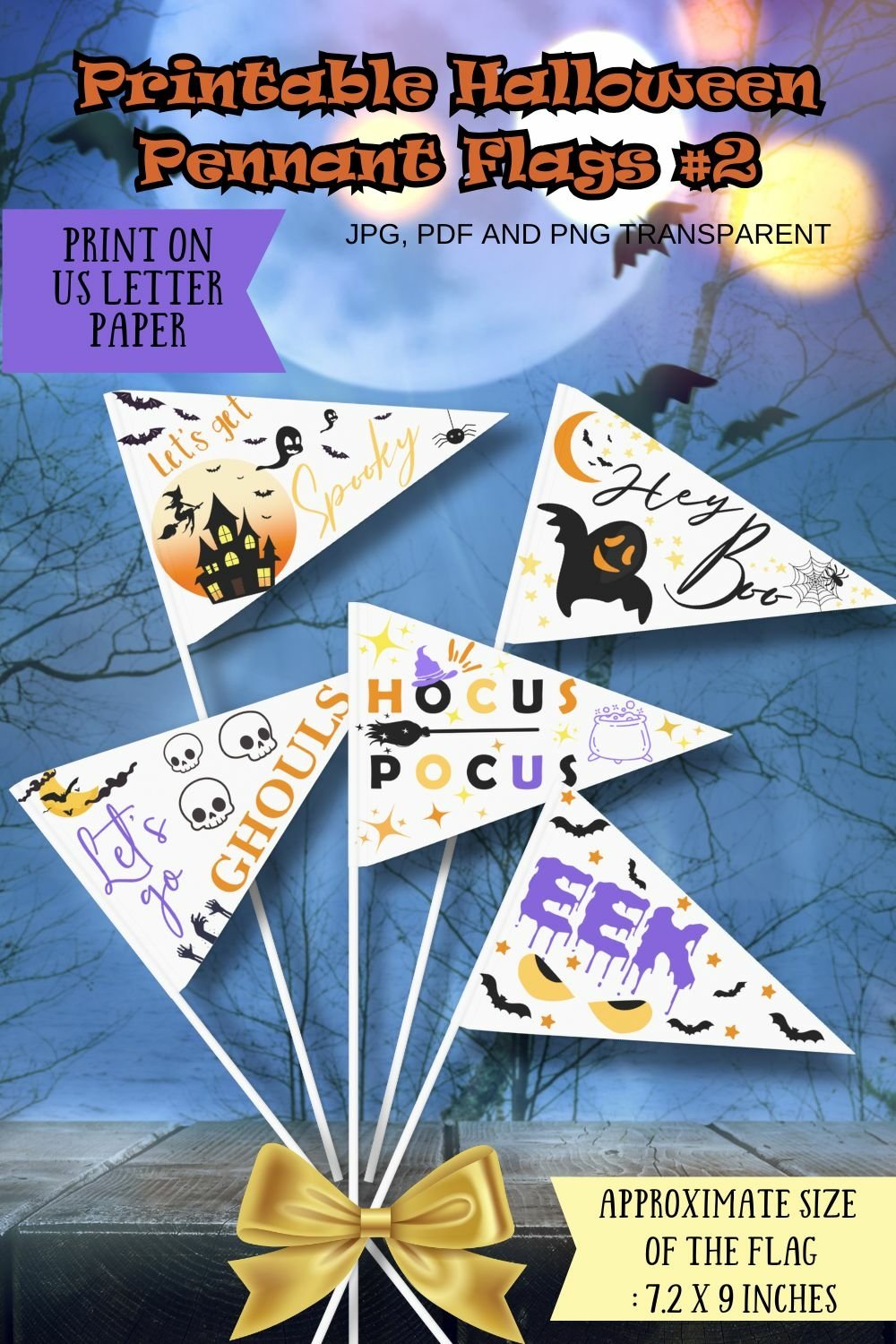 Printable Halloween Pennant Flags #2