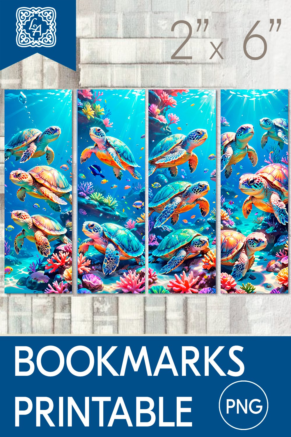 Turtle Printable Bookmark