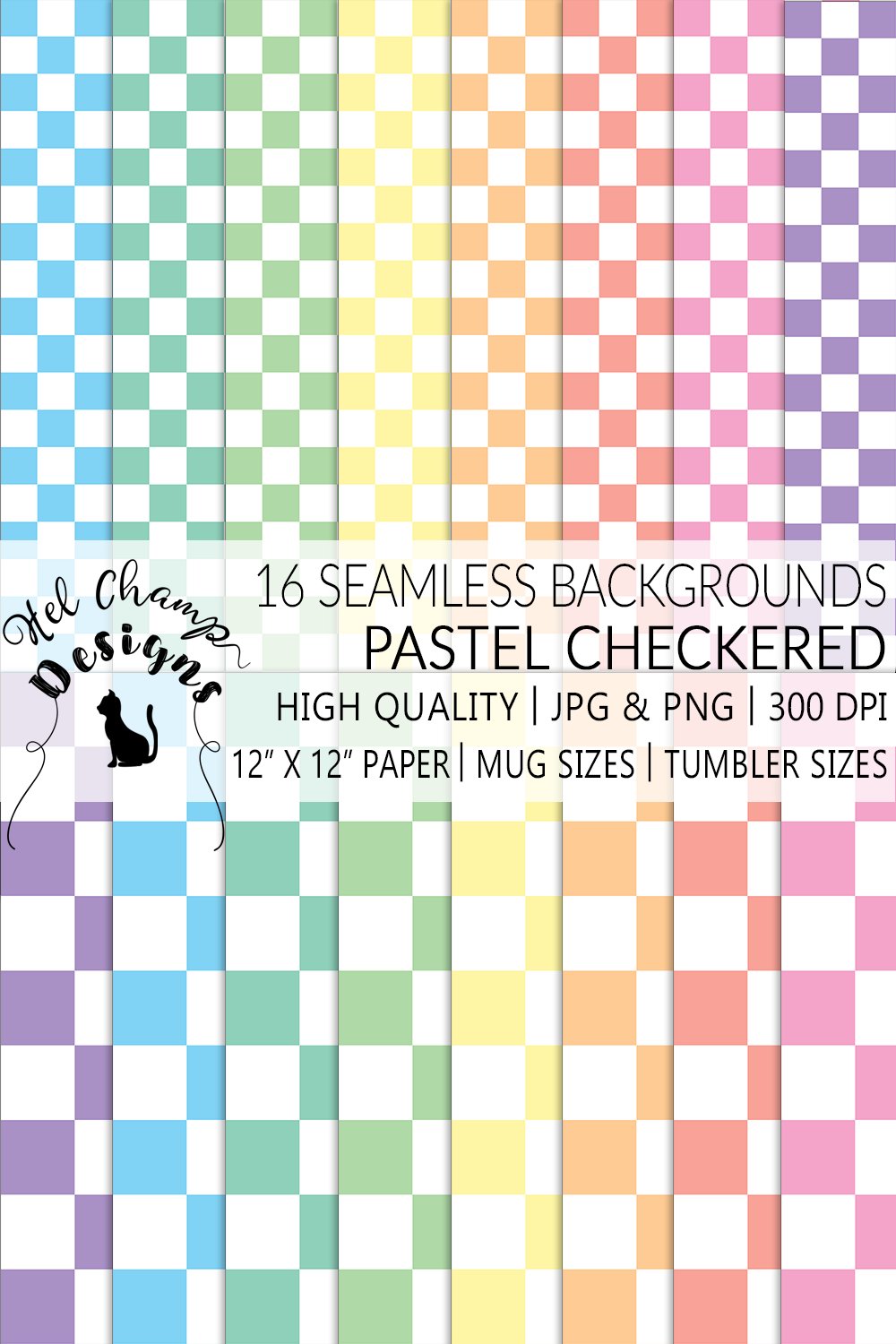 Checkered pastel | Papers | Patterns | Sublimation
