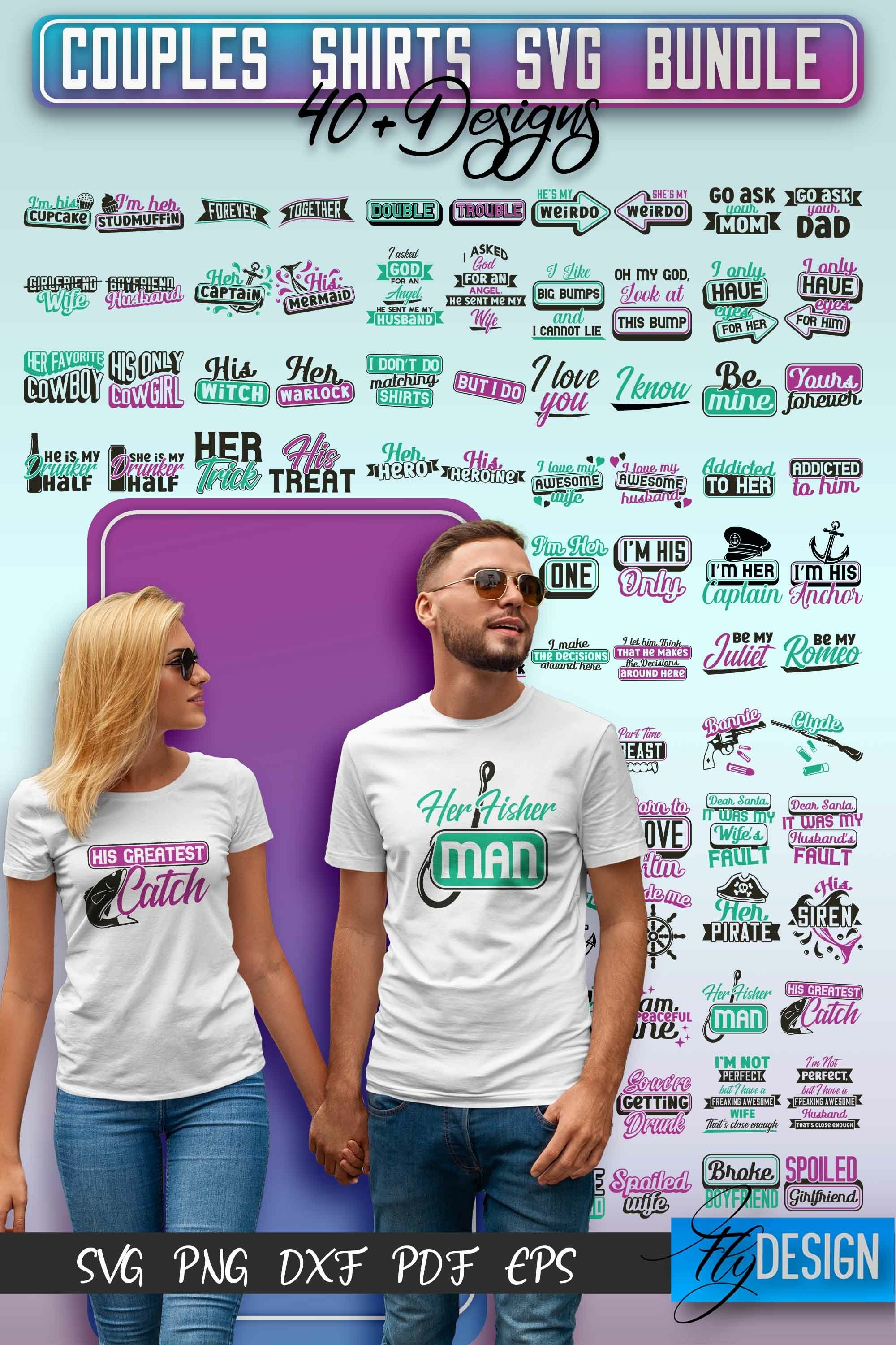 Couples Shirts SVG Bundle | Funny Quotes SVG (2080765)