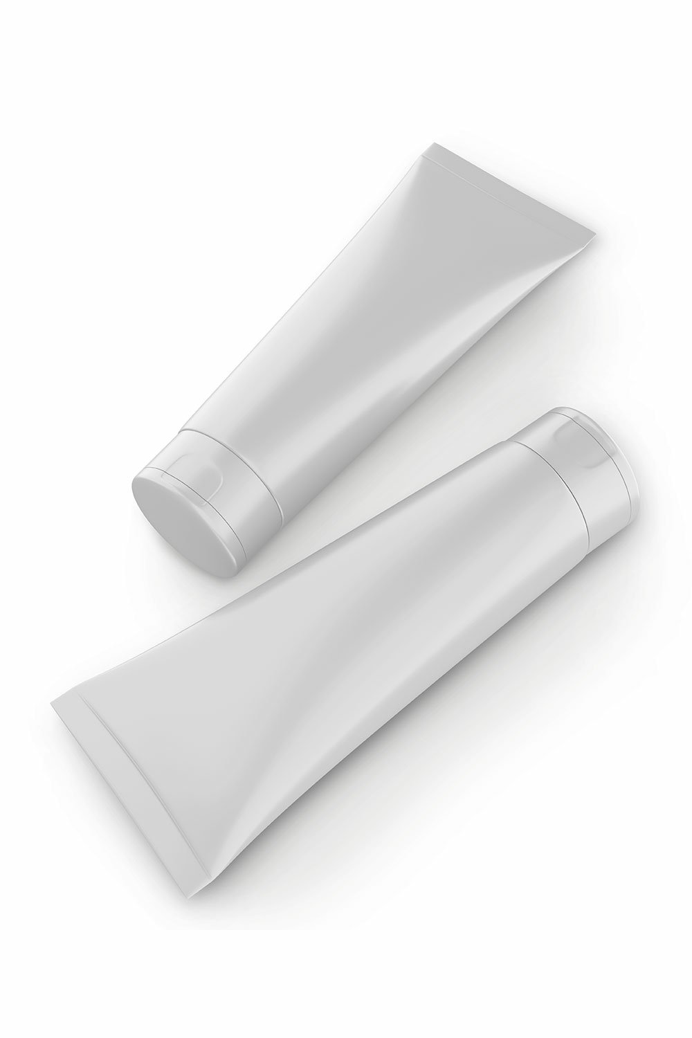 3D Matte Cosmetic Tubes - PSD Mockup