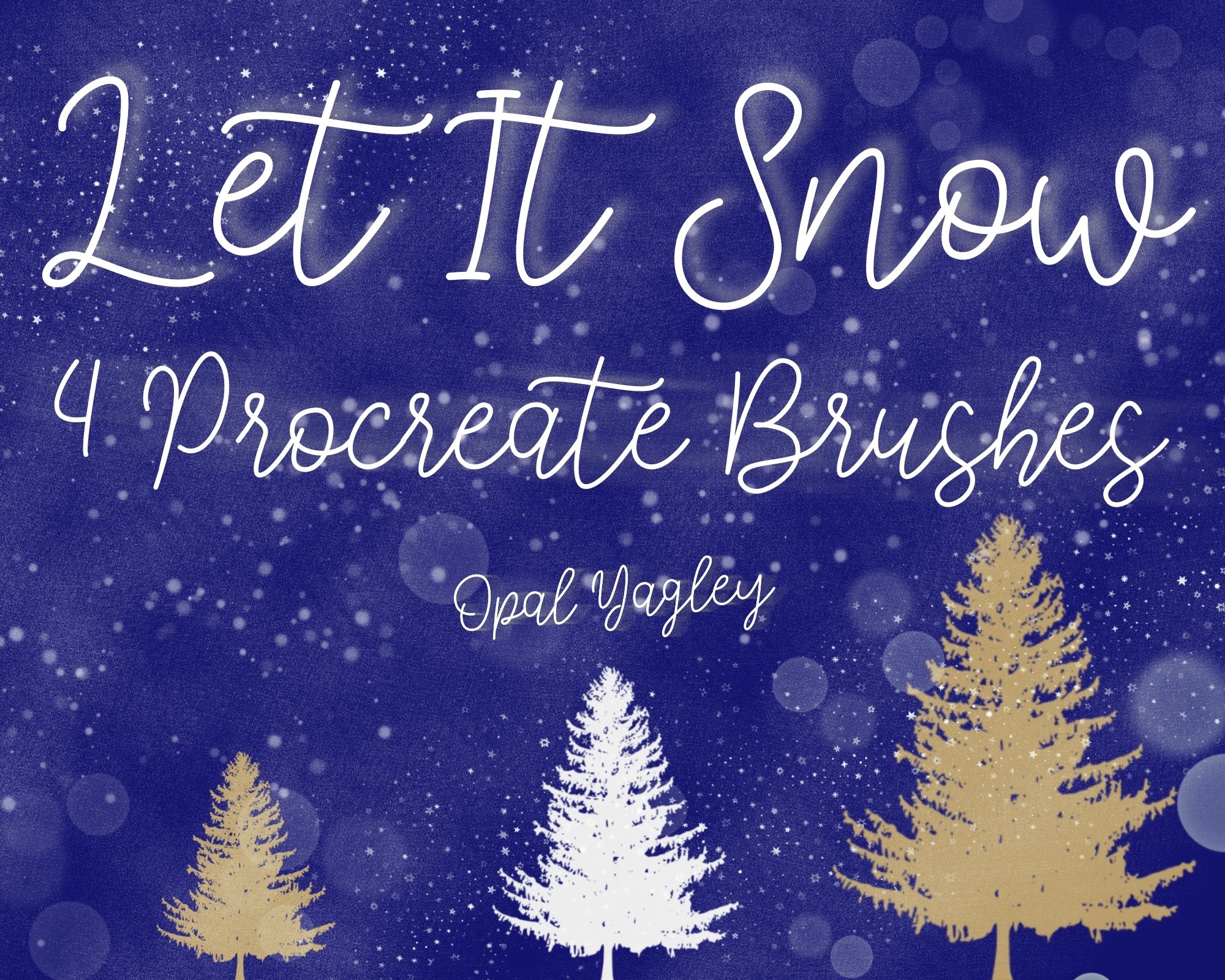 Snow Procreate Brushes / Winter/ Christmas