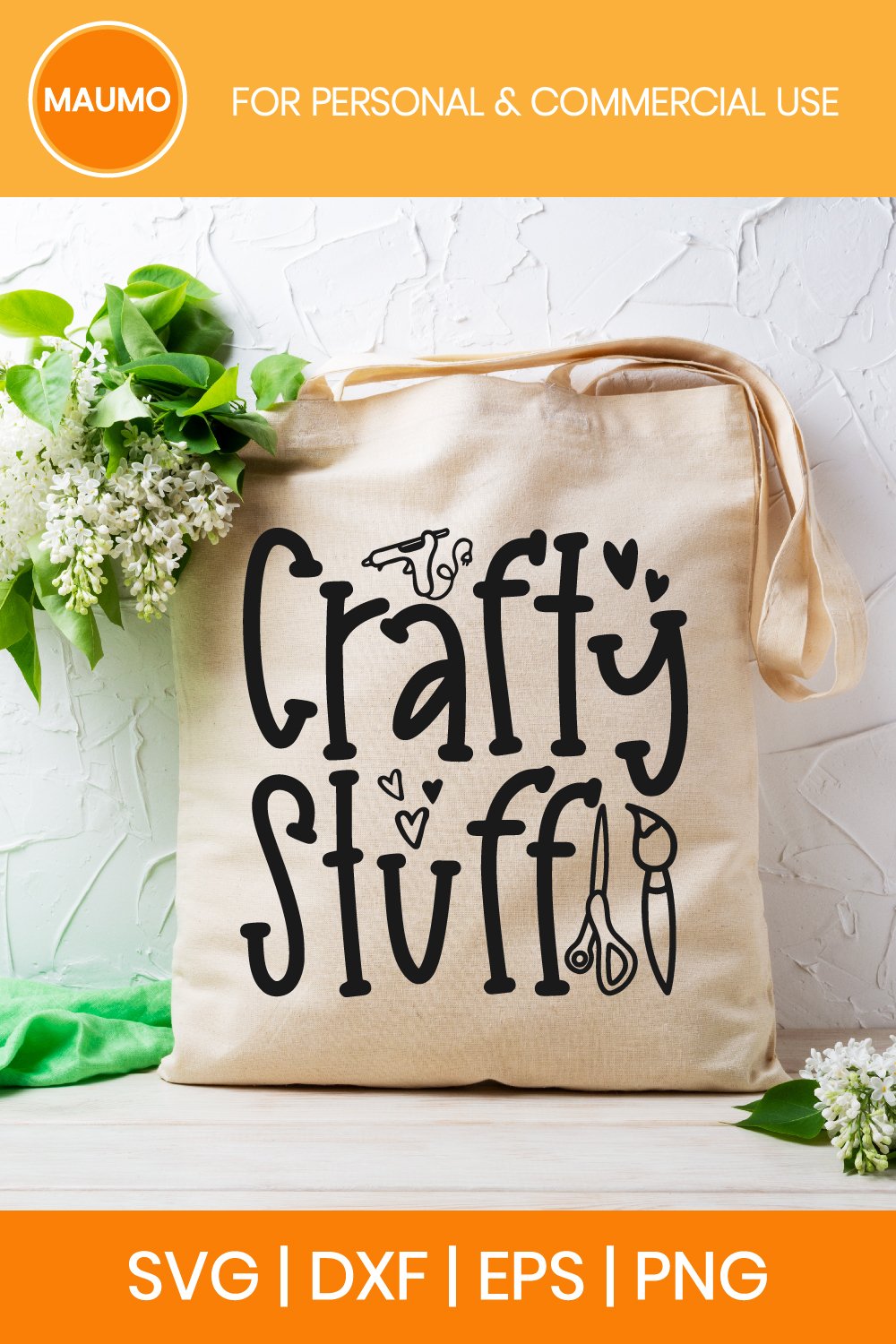 Crafty stuff | Funny totebag svg file