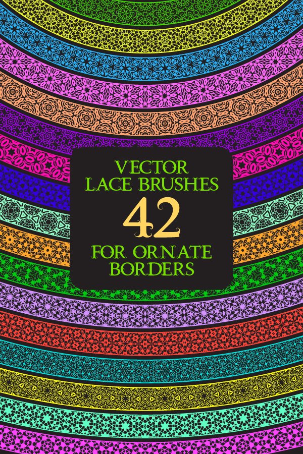 42 vector lace brushes