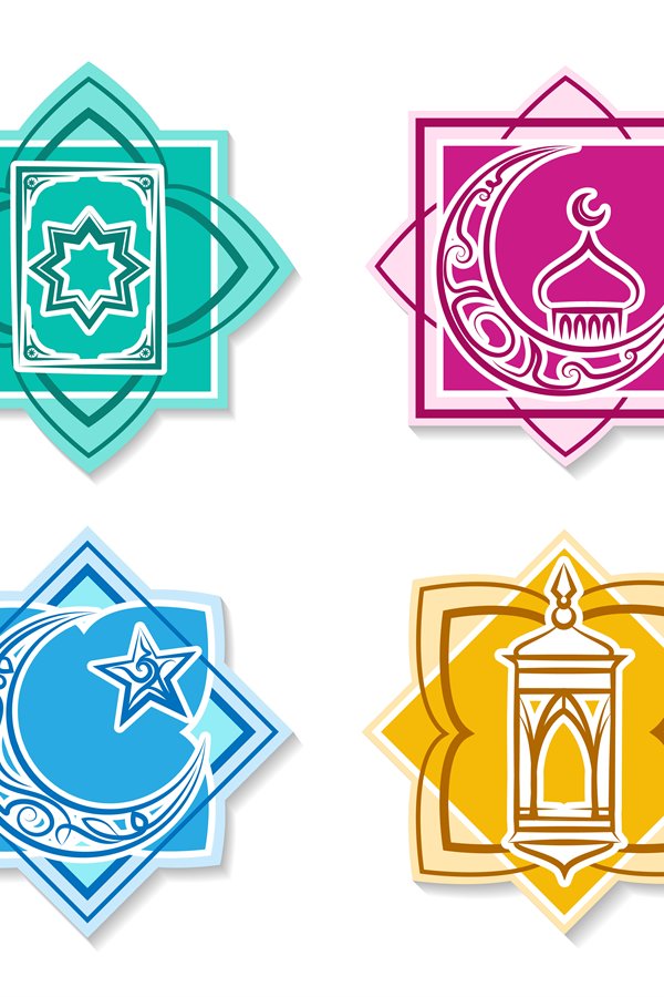 Islamic emblem set
