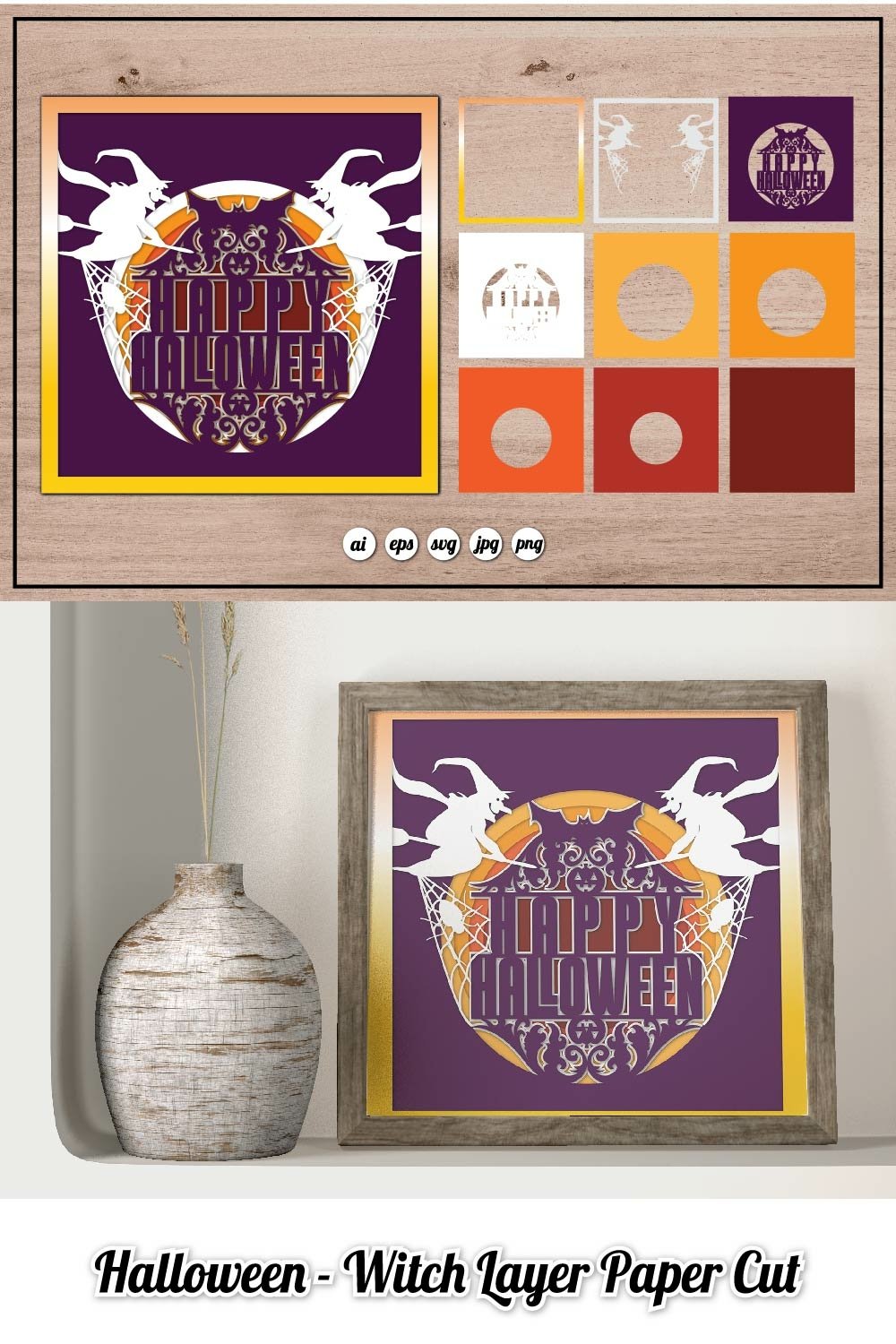 Halloween - Witch Layer Paper Cut