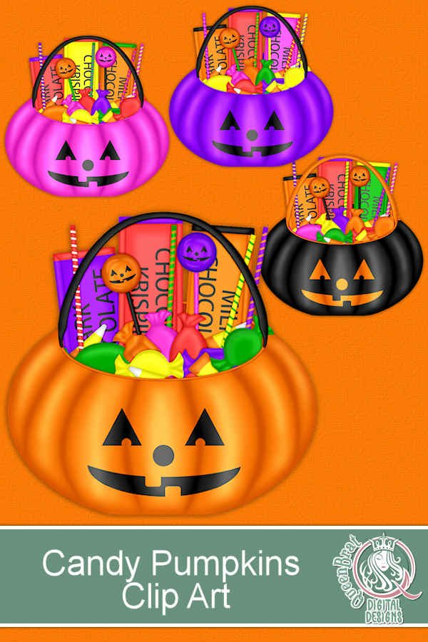 Candy Pumpkins Clip Art