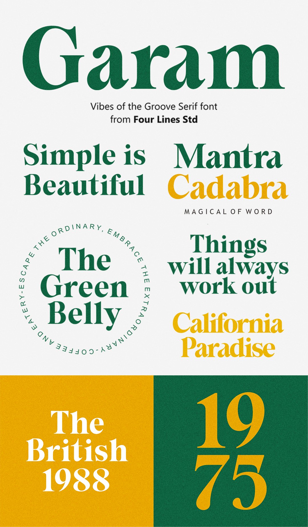 Garam - Bold Serif Font