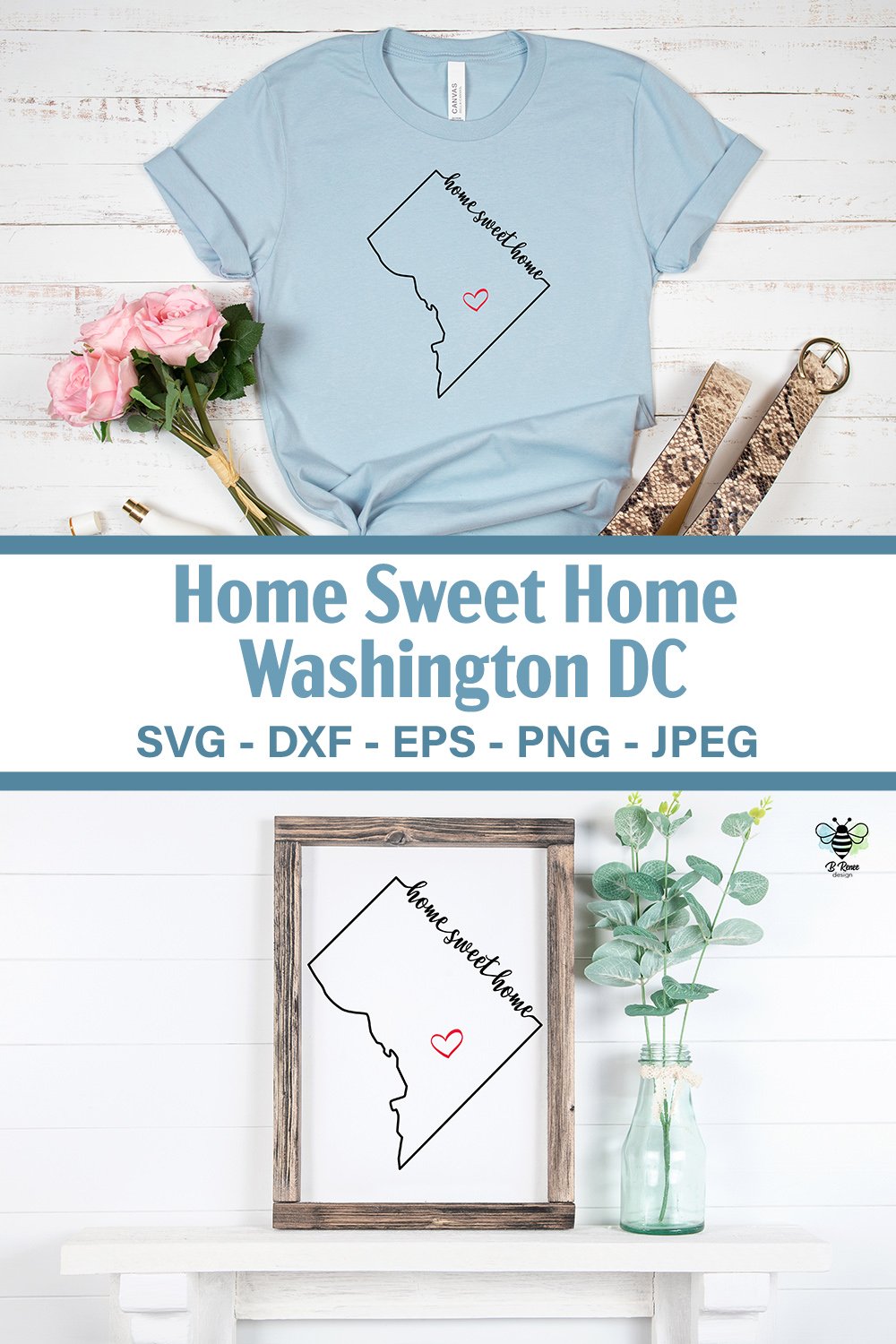 Washington D.C. Home Sweet Home SVG