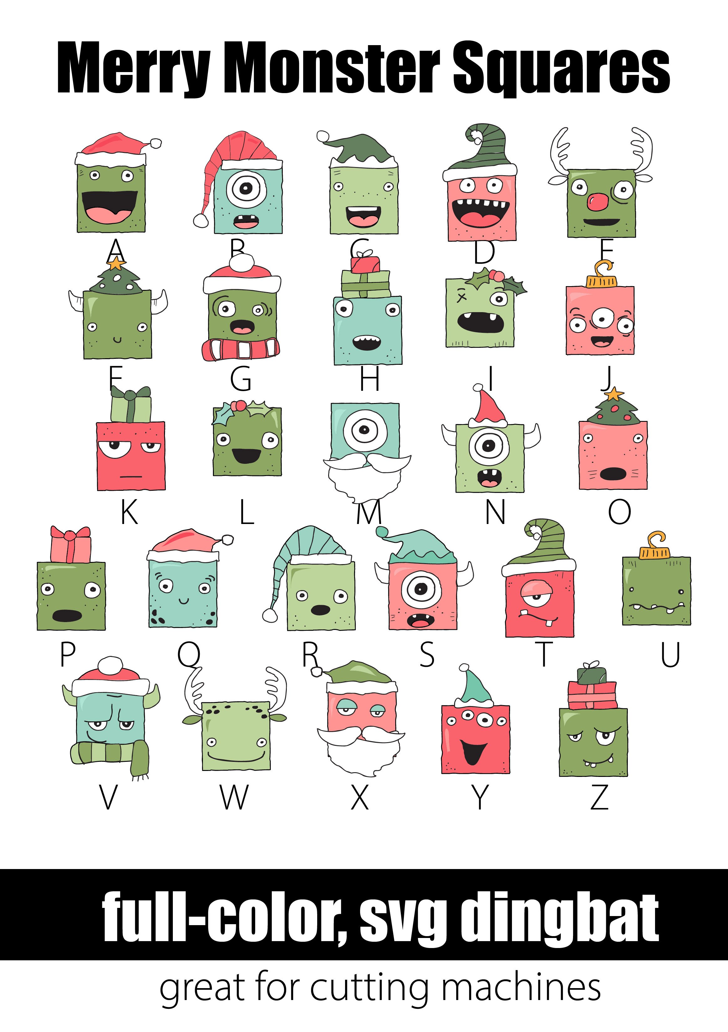 Merry Monster Squares