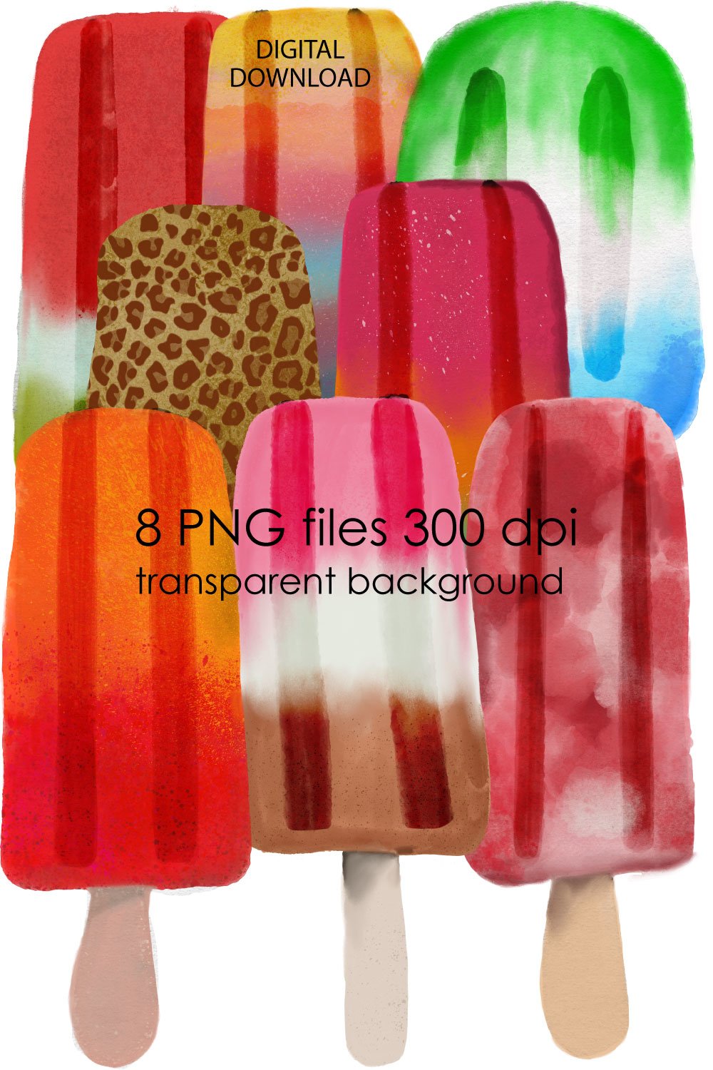 Popsicle Summer Clipart PNG