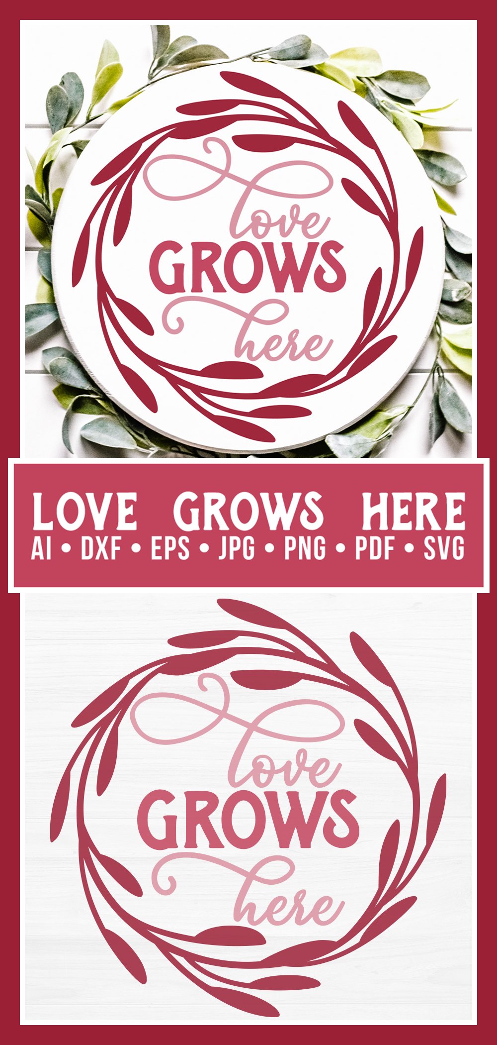 Love grows here SVG