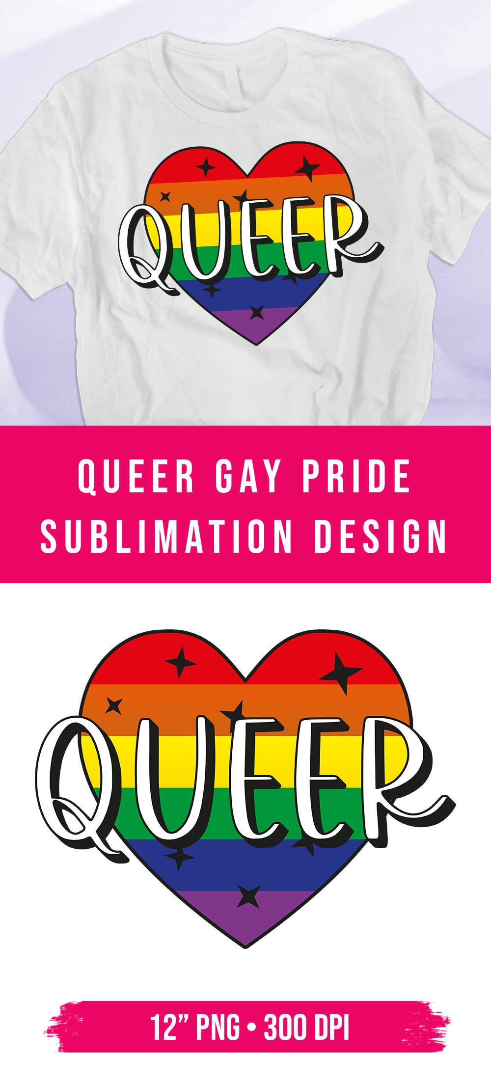 Queer LGBTQ Sublimation Design