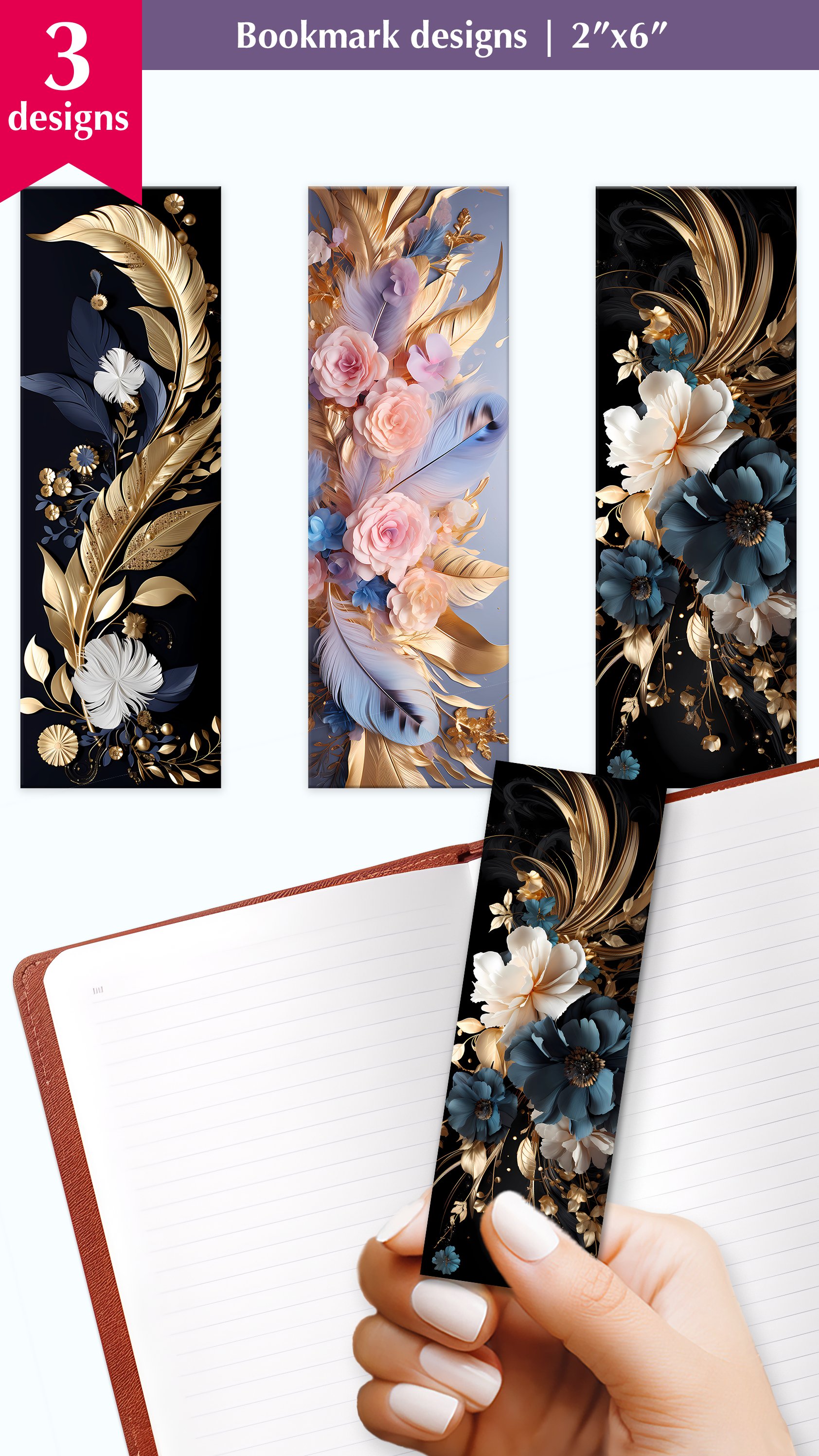 Bookmark sublimation, Bookmarks designs
