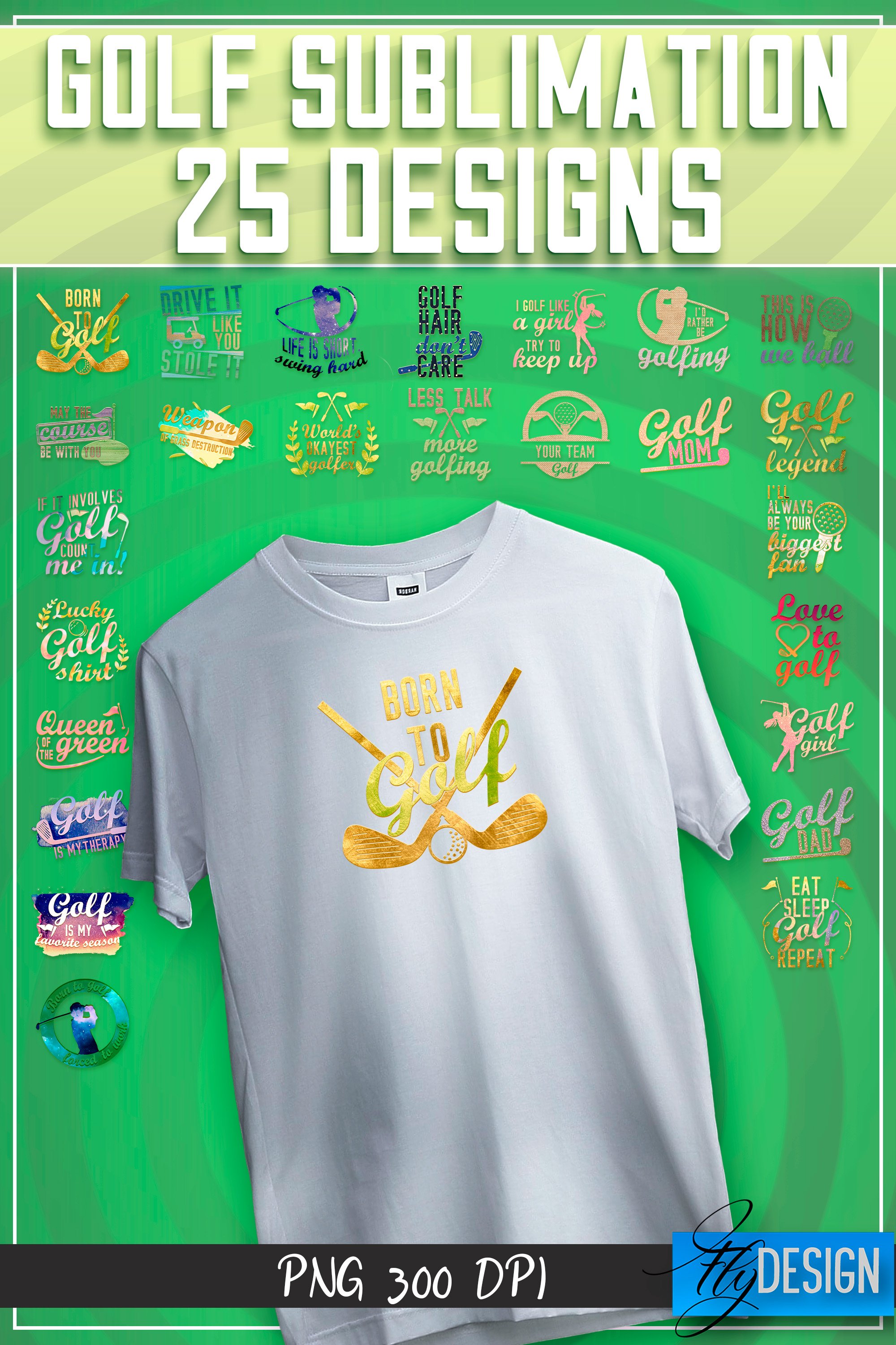 Golf Sublimation Design|Sport Quotes Sublimation (3212106)