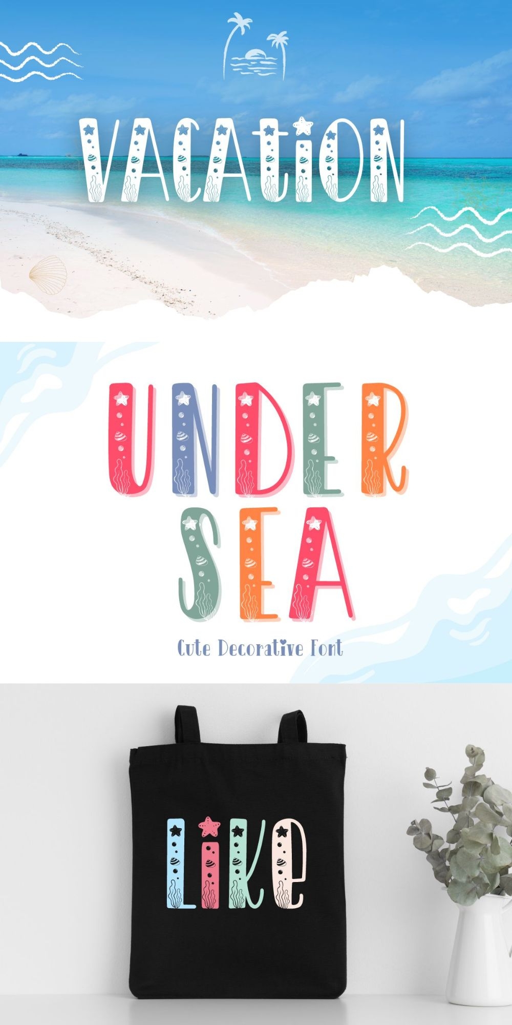 Under Sea Font – Playful Ocean Display.