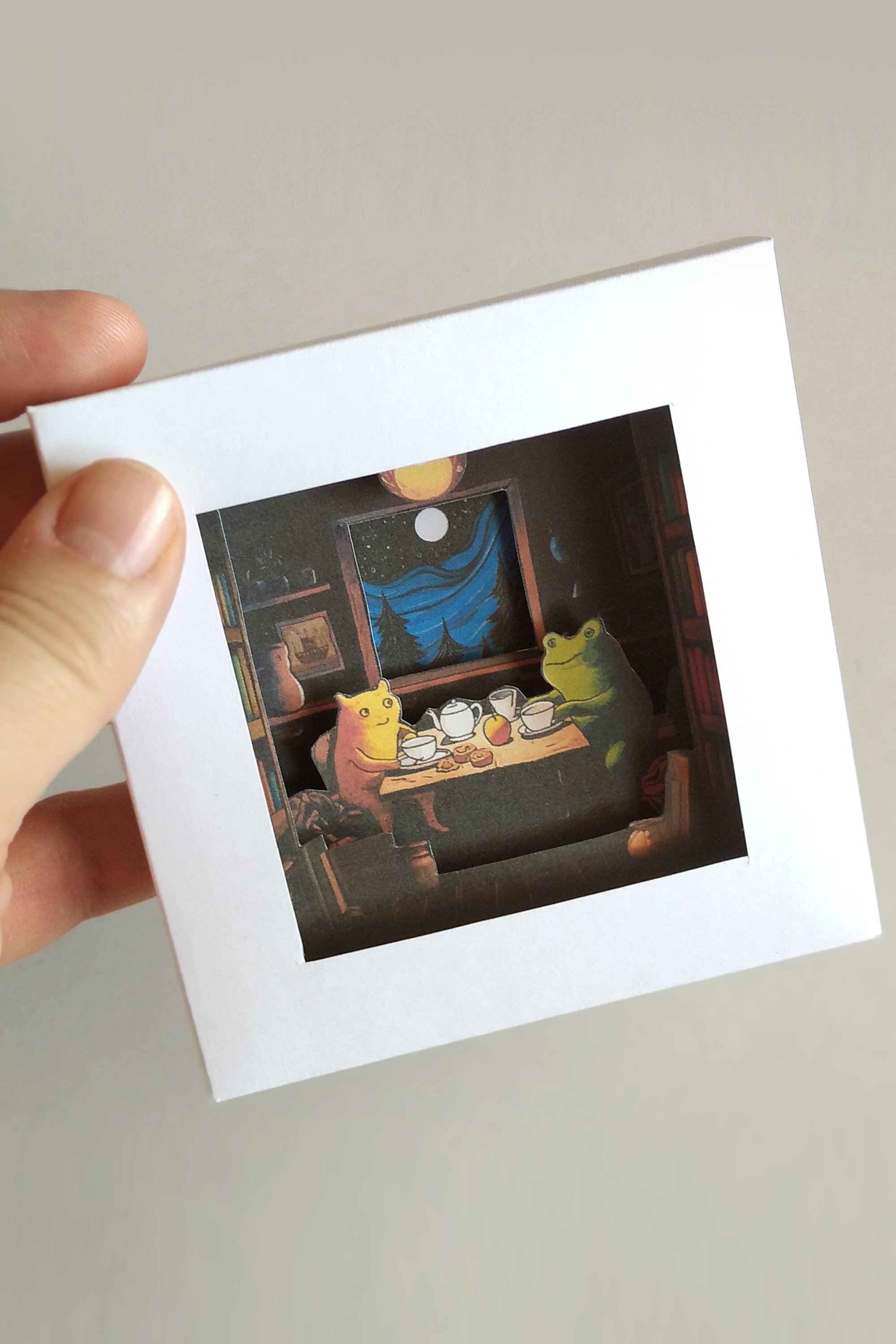 Shadow Box Template. Tea Party