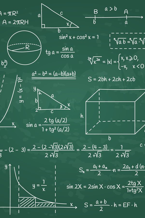 Math, geometry or physics calculation formulas, algebra figu