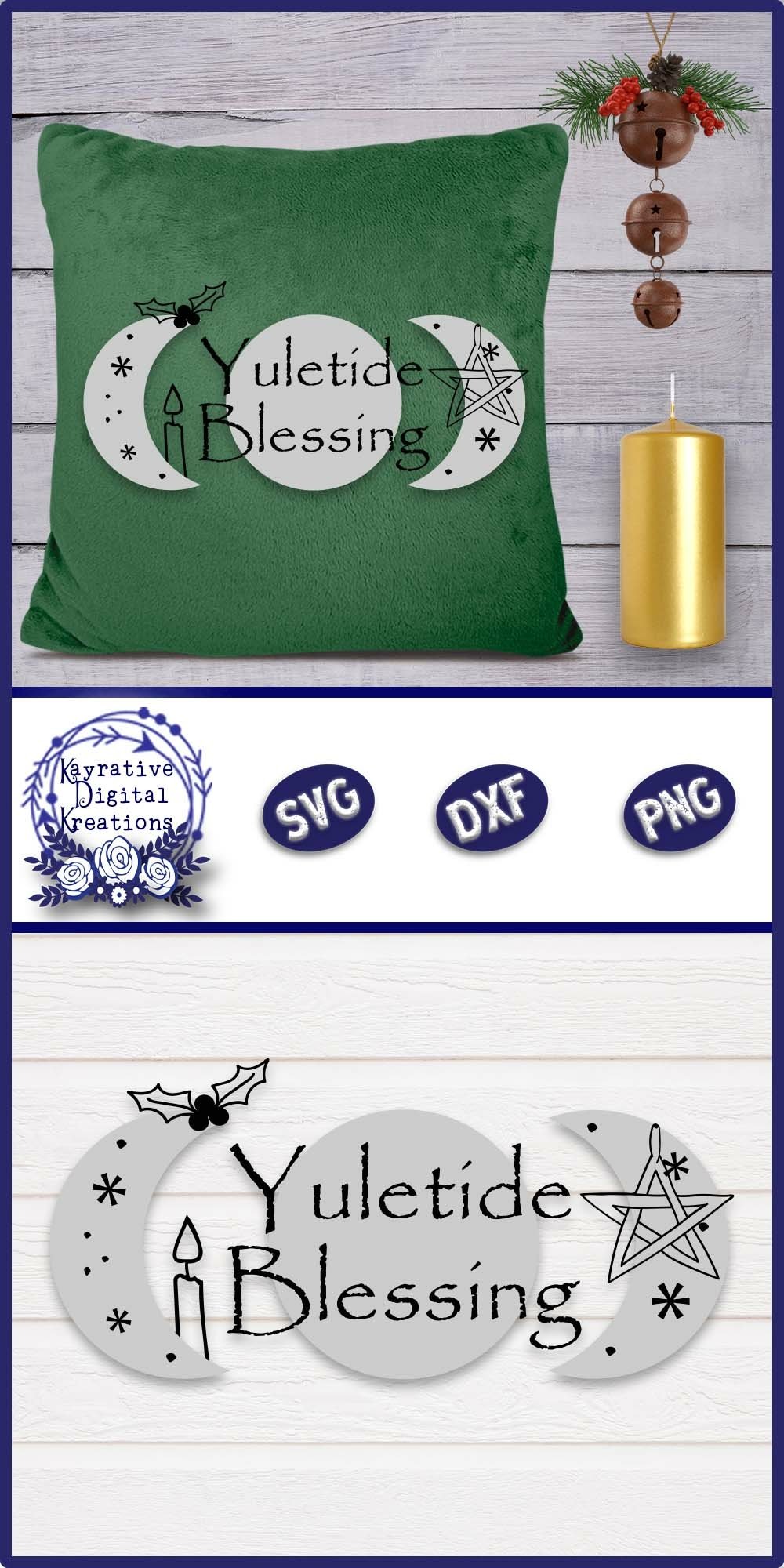 Yuletide Blessing - Winter Solstice Svg