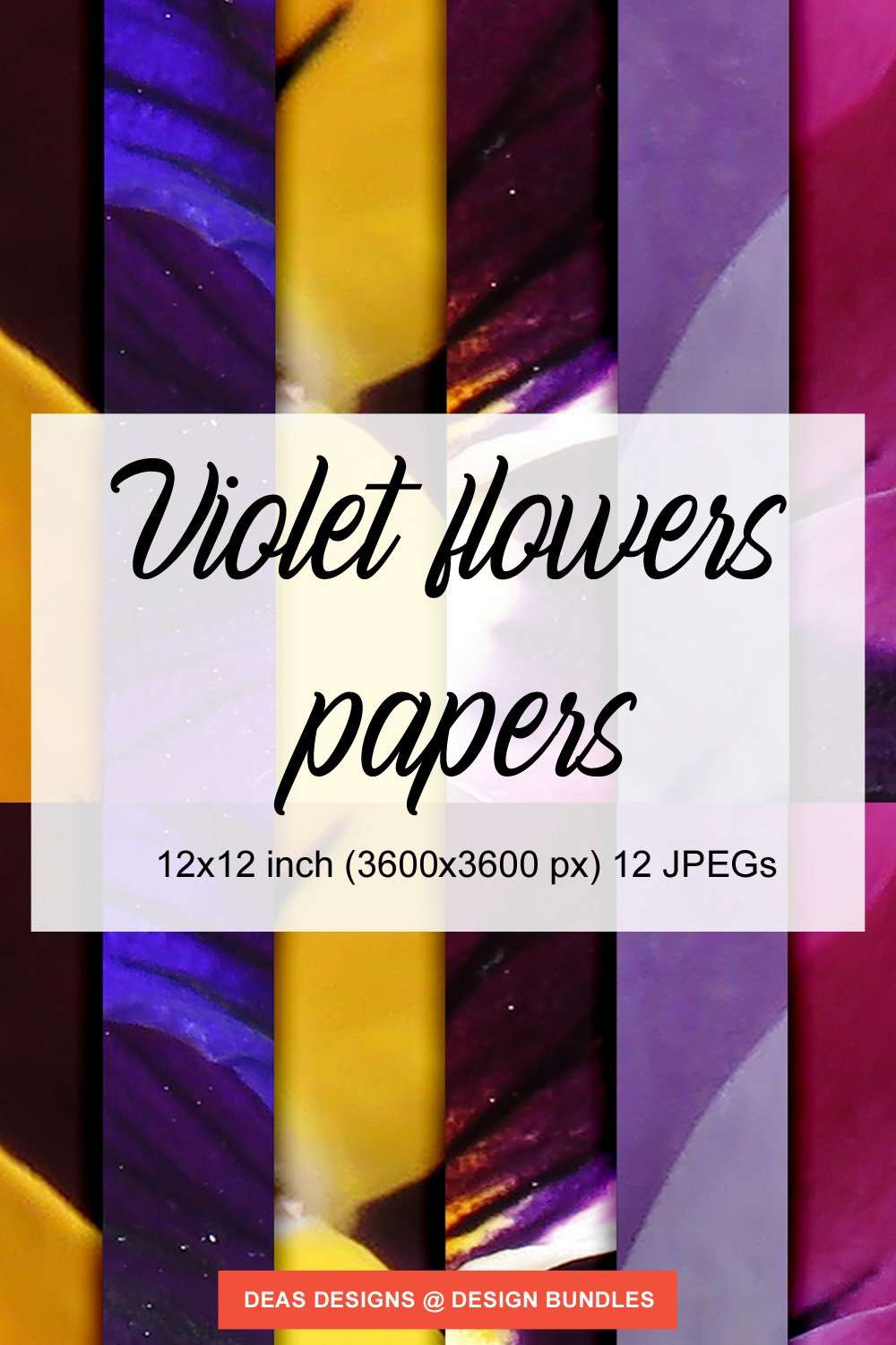 Violet flowers papers