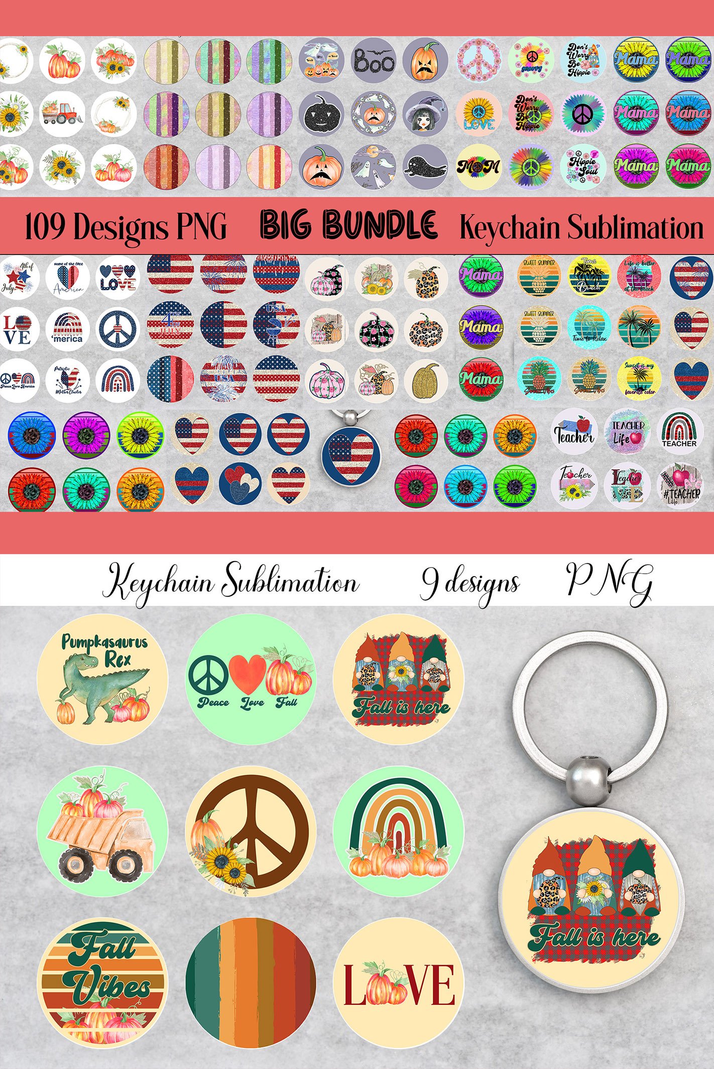 Sublimation Keychain Bundles | Mega Keychain Bundle